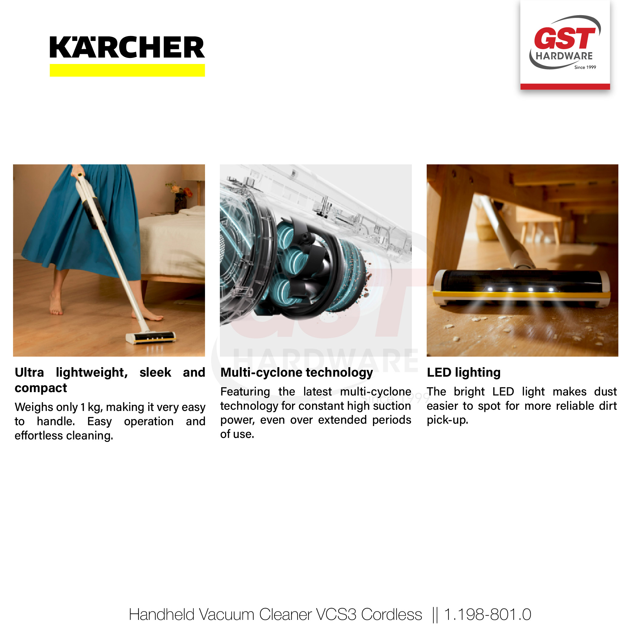 🔥 KARCHER VCS3 Hand Vacuum Cleaner Wireless Karcher Vacuum Cleaner ...