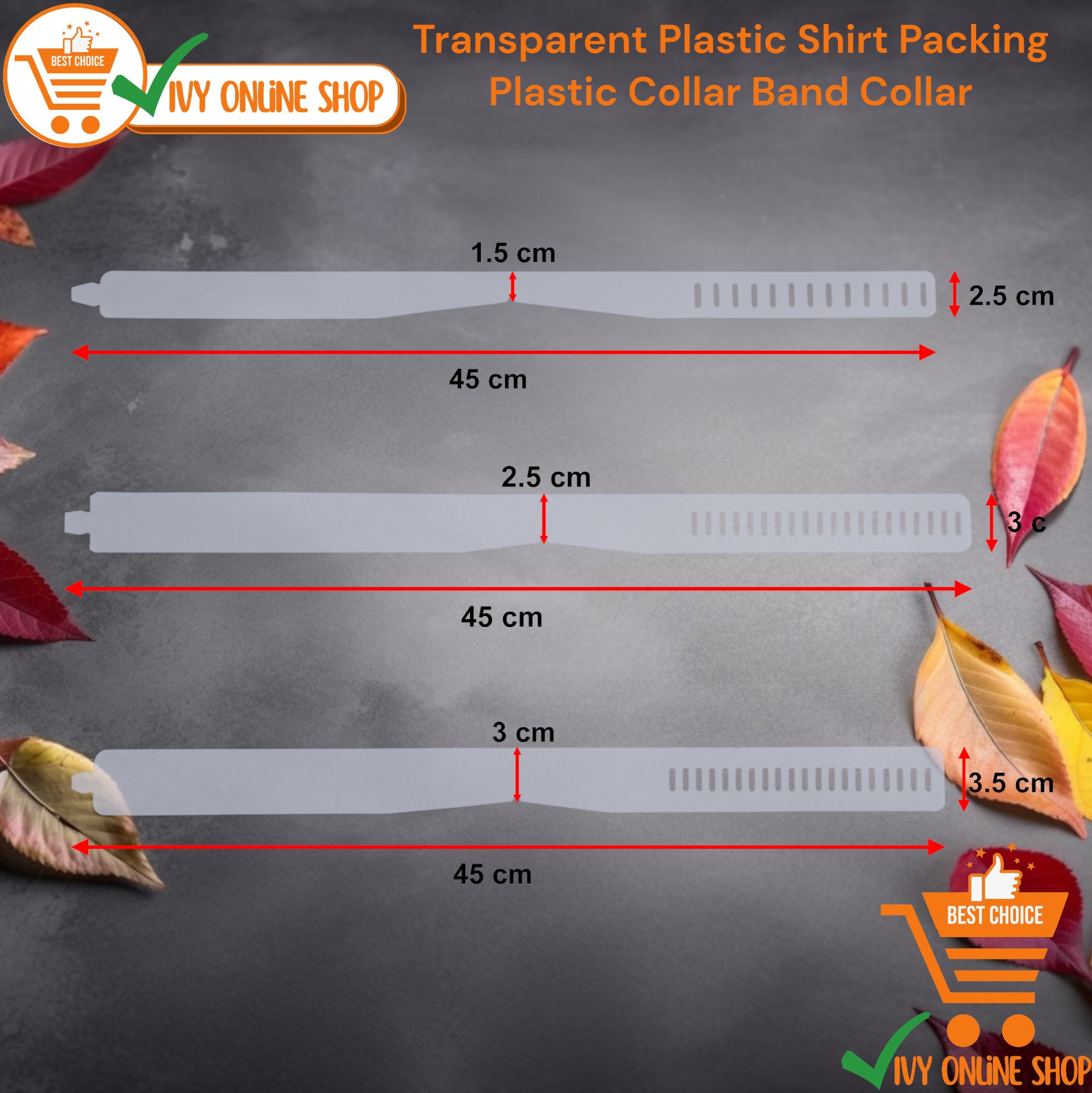 Transparent Plastic Shirt Plastic Collar Band Collar | Shopee Malaysia