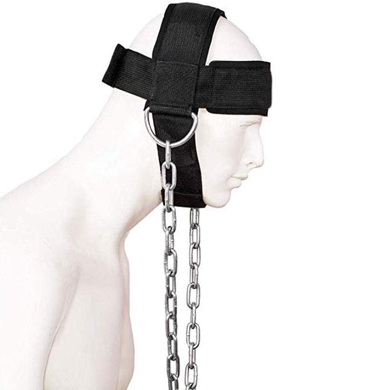 3H Fitness Head Neck Harness For Weightlifting Fitness Belt Chain Strap ...