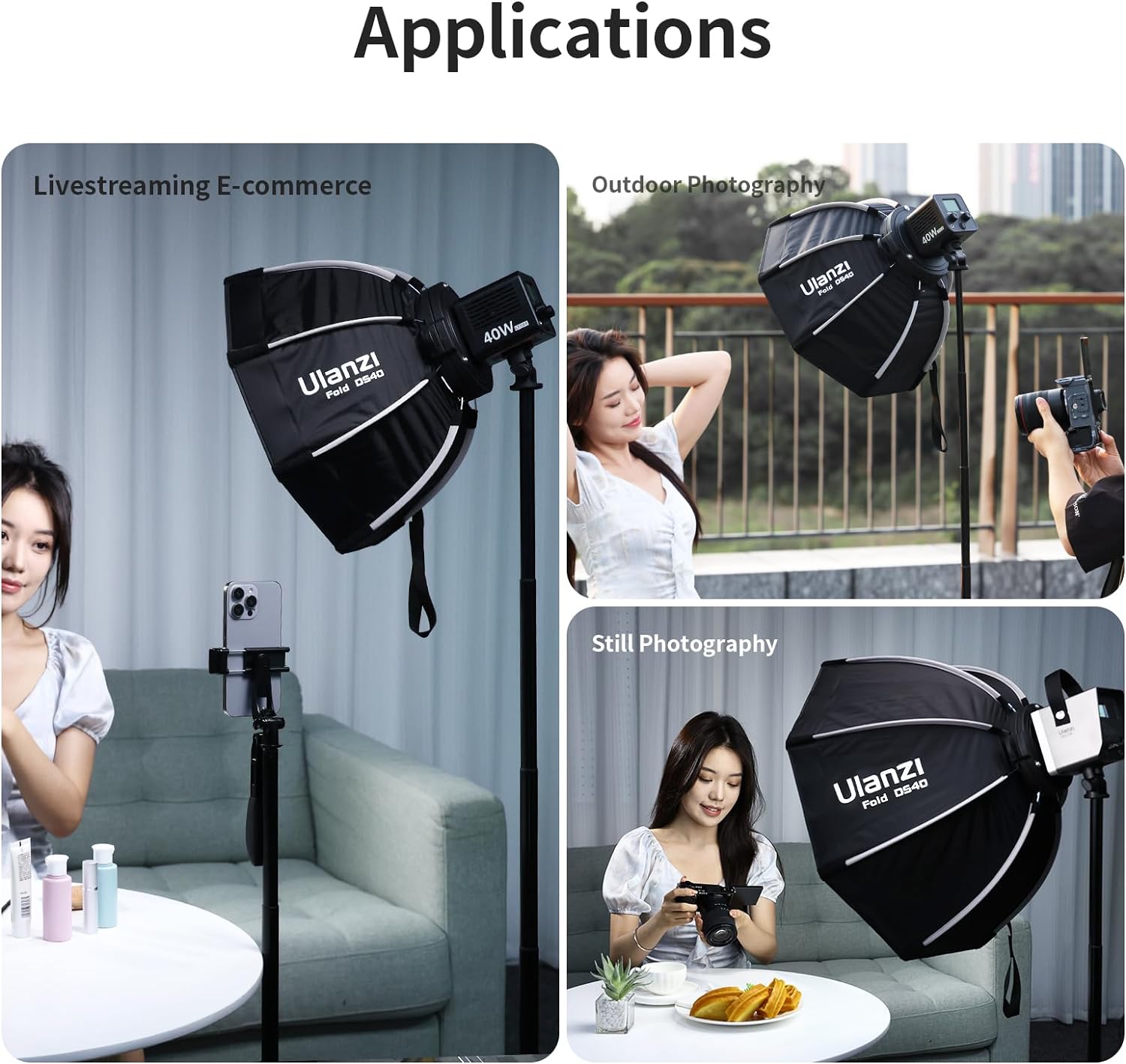 Ulanzi DS40 Octagonal softbox with MININ BOWEN MOMENT（40cm) | Shopee ...