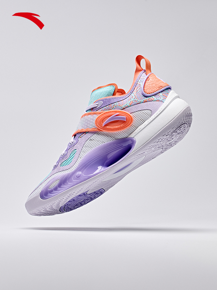 ANTA Men Splash 6 Basketball Shoes 1124B1108-5- Purple/White/Orange ...