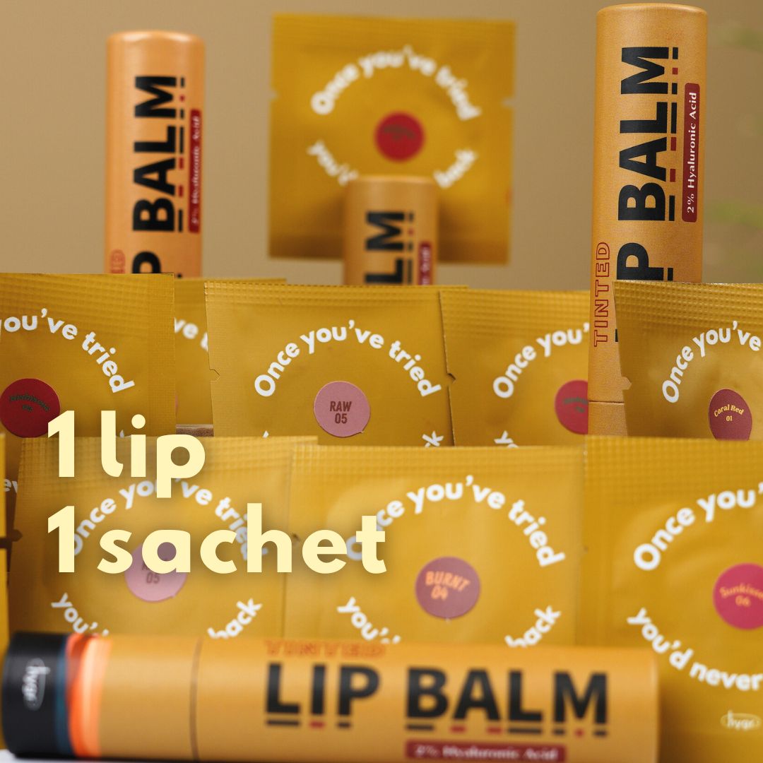 HYGR Natural Tinted Lip Balm 2% Hyaluronic Acid Sample | Shopee Malaysia