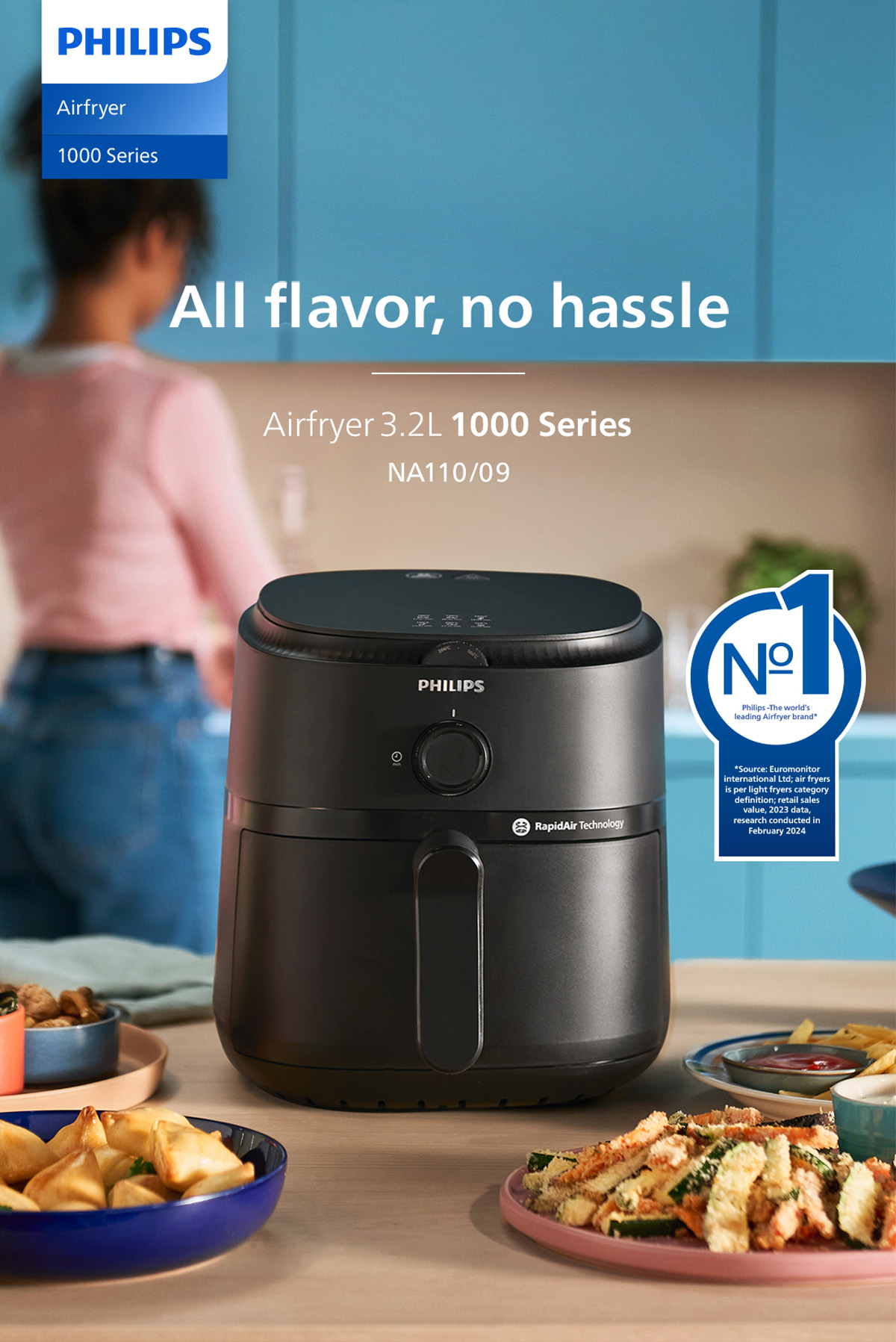 Philips NA110 |12-in-1 Airfryer | 3.2L | RapidAir Tech - Deliciously ...
