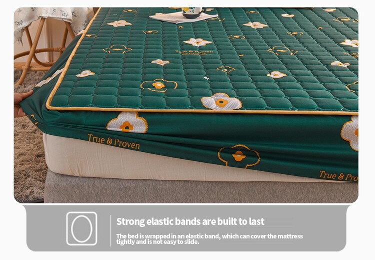 3 IN 1 Cotton Fitted Bedsheet Mattress Protector Cadar Single/Queen ...