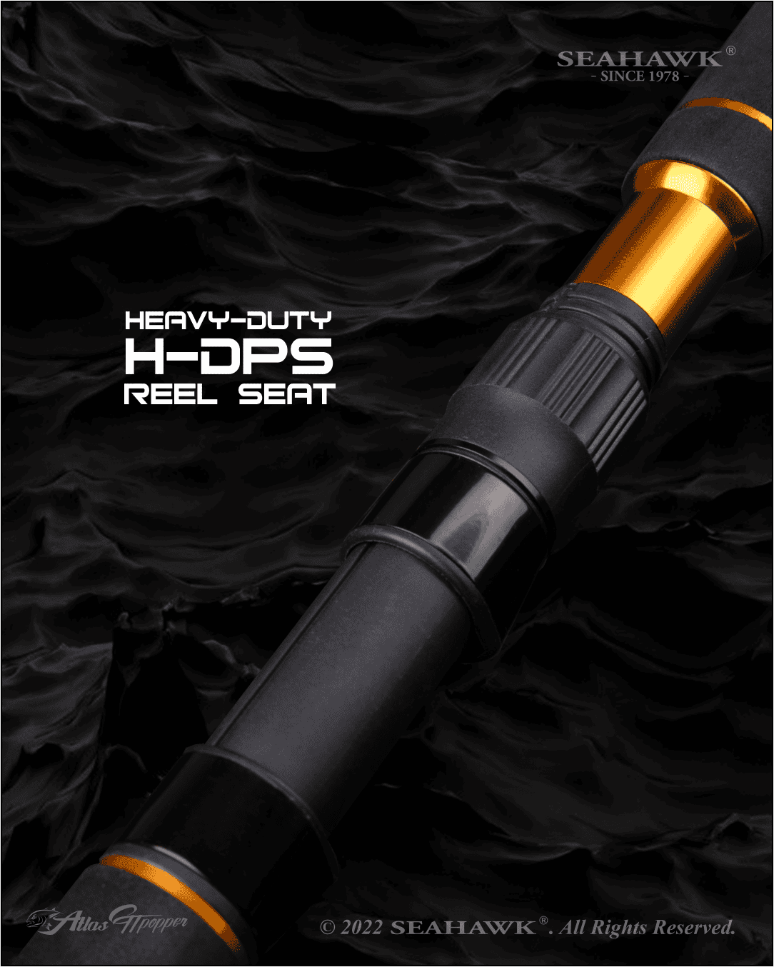 Seahawk Spinning Atlas GT Popper Fishing Rod With High Density EVA ...
