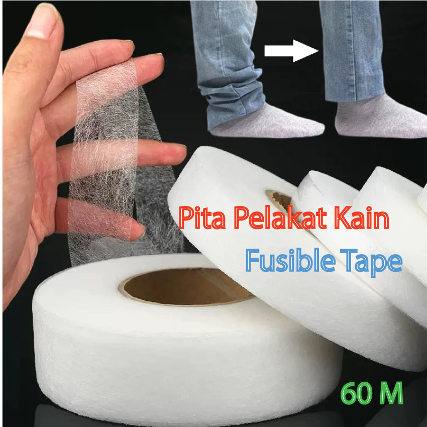 70 Yard/Roll Double-sided Fabric Adhesive Tape / Lencana Sekolah / Pita ...
