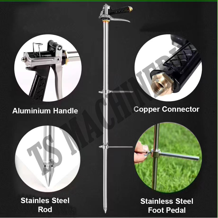 [𝐇𝐞𝐚𝐯𝐲 𝐃𝐮𝐭𝐲]Stainless Steel Liquid Fertilizer Injector Gun Soil ...