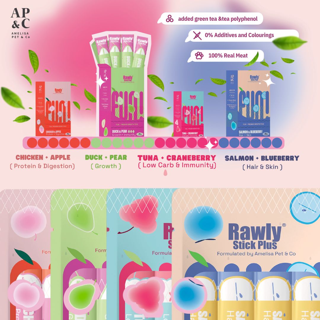 Amelisa Pet & Co. Rawly Stick Plus Oral Refresh Pet Puree | Shopee Malaysia