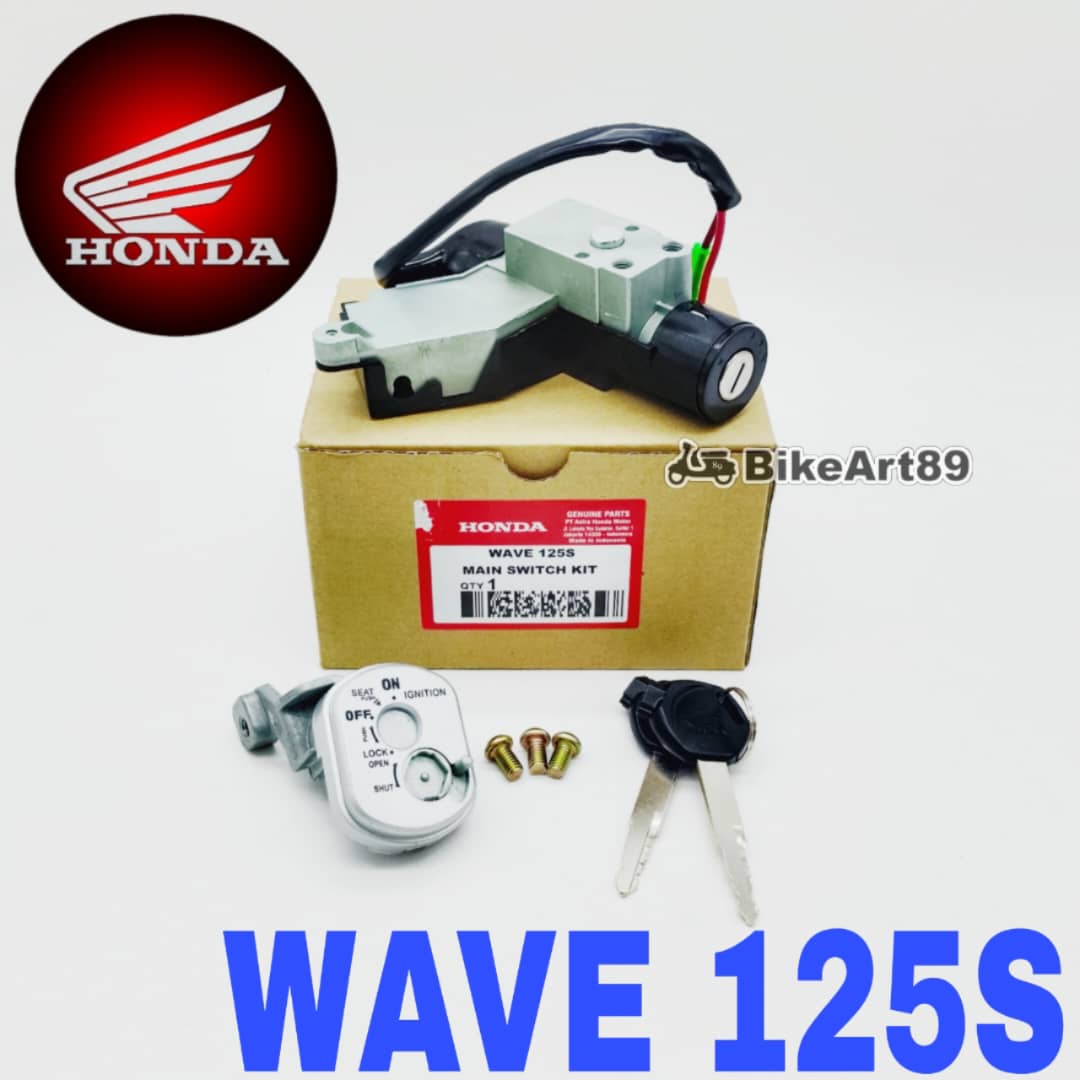 HONDA WAVE 125S 125 S Main Switch Kit Set Suis Kunci Lock Gunuine Parts ...