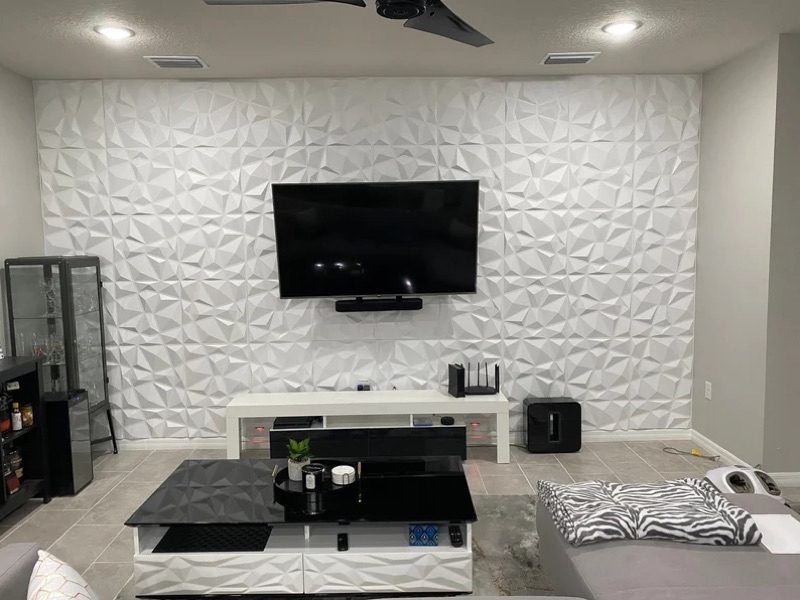 30CM Gaming wall decoration 3D wallpaper Diamond PVC wallpaper Wall ...