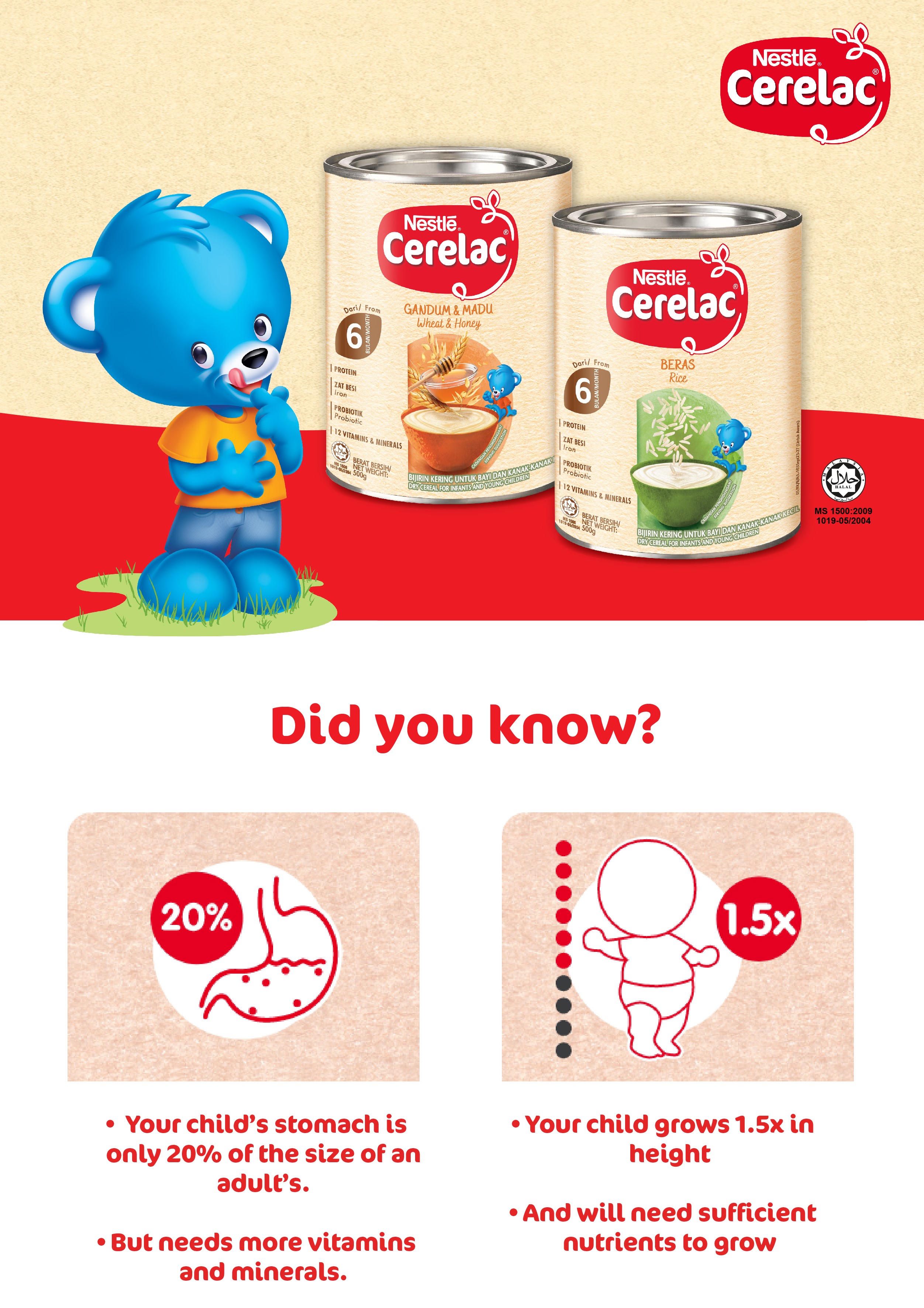 CERELAC Infant Cereals Rice 500g / CERELAC Bijirin Kering Beras 500g | Shopee Malaysia