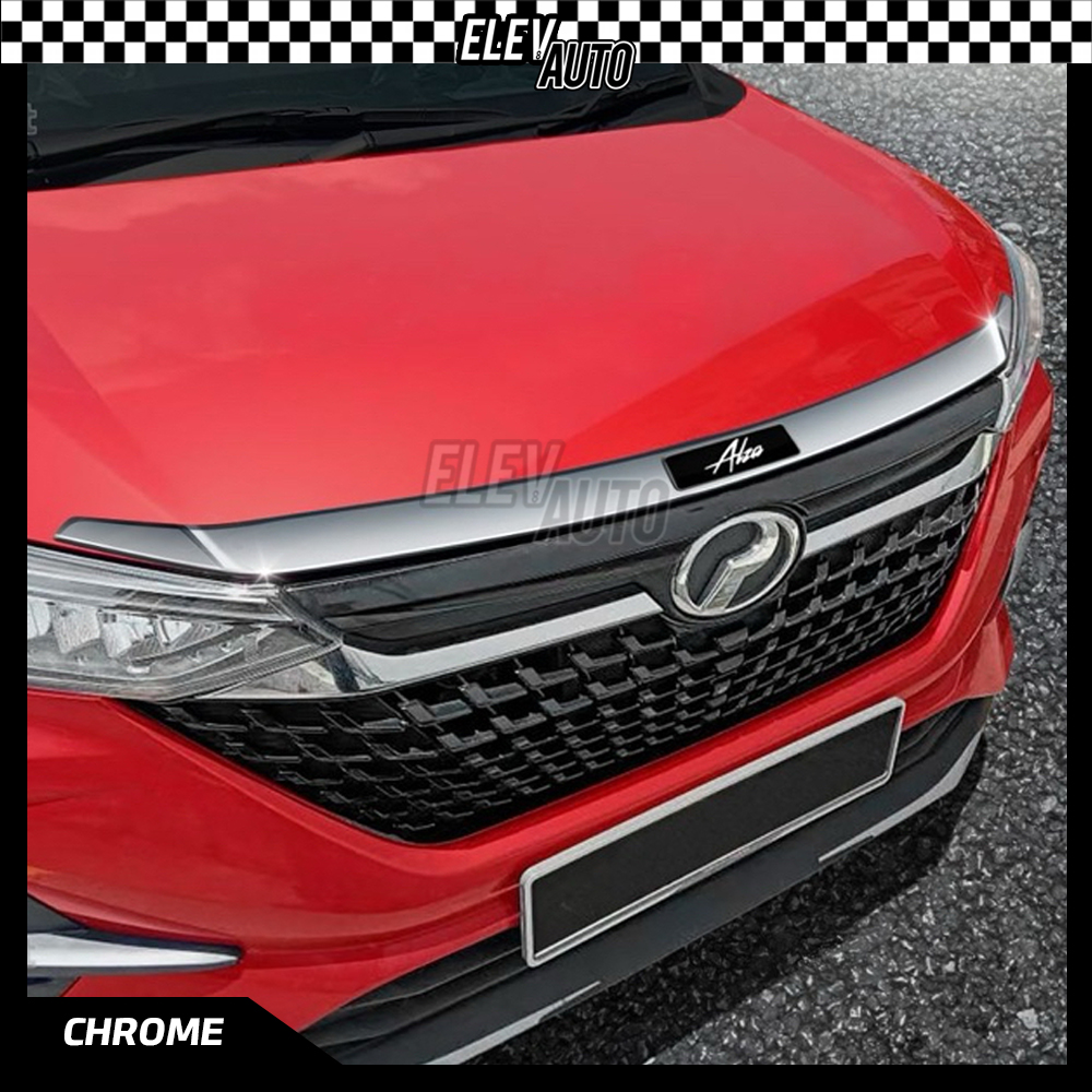 Perodua Alza 2022-2024 CARBON CHROME BLACK Front Bonnet Guard ...