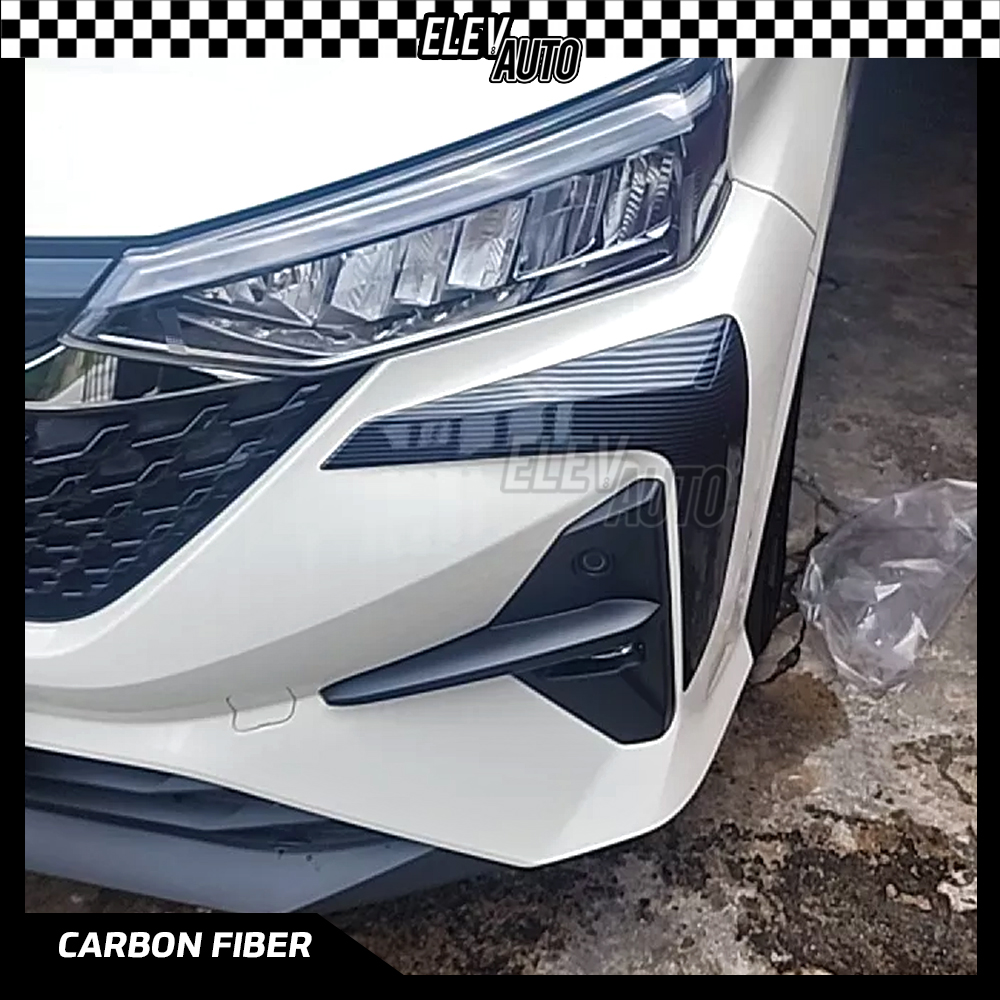 Perodua Alza 2022-2024 Front Bumper Canard Side Trim Cover Carbon ...