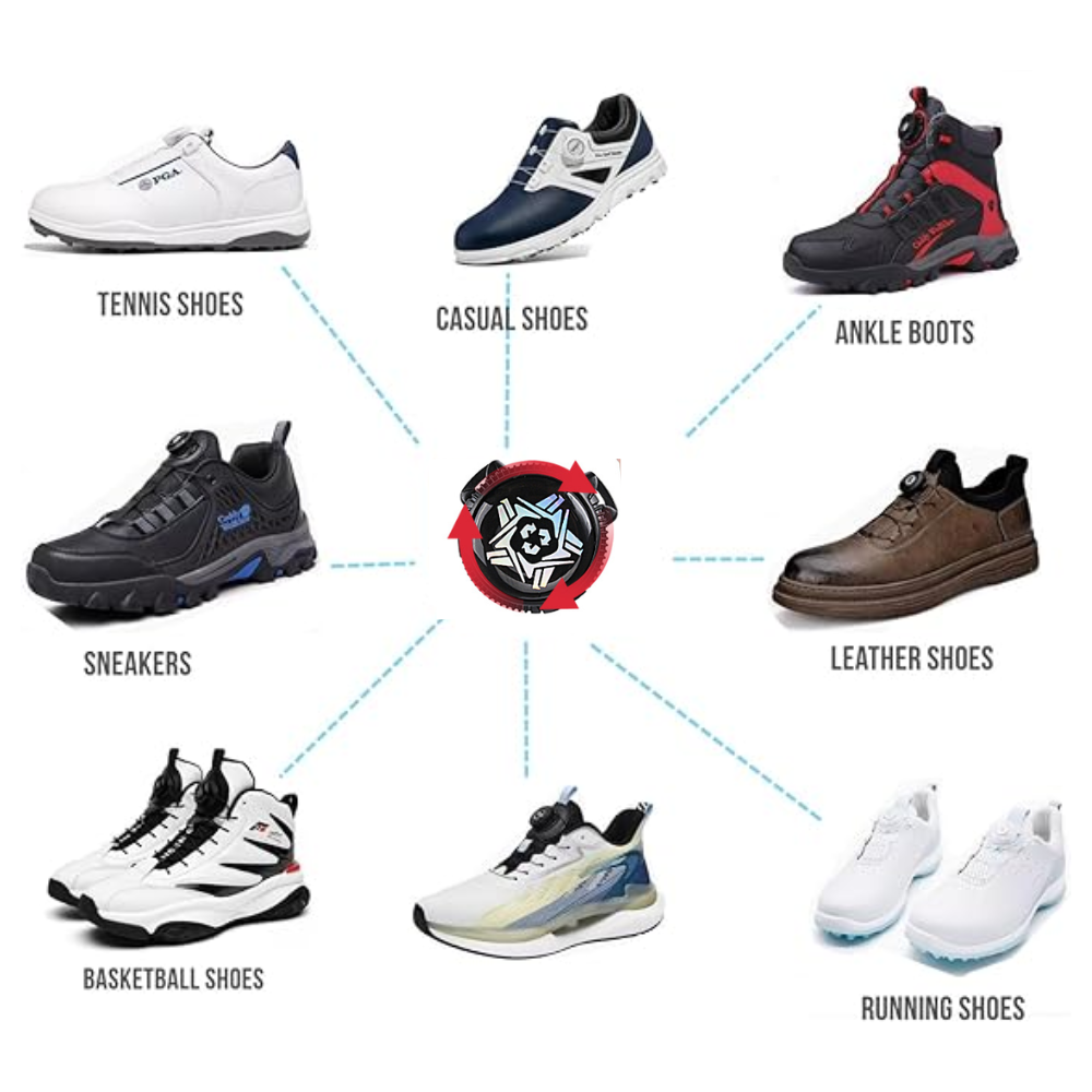Rotating Shoelaces No Tie Shoe Laces Sport Sneaker Without Ties for Kid ...