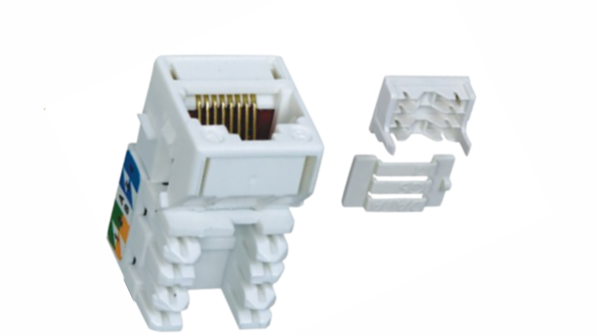 RJ45 CAT6 Keystone Modular Jack Lan Network Internet Cable Use With Faceplate FP1MJ FP2MJ MJ ...