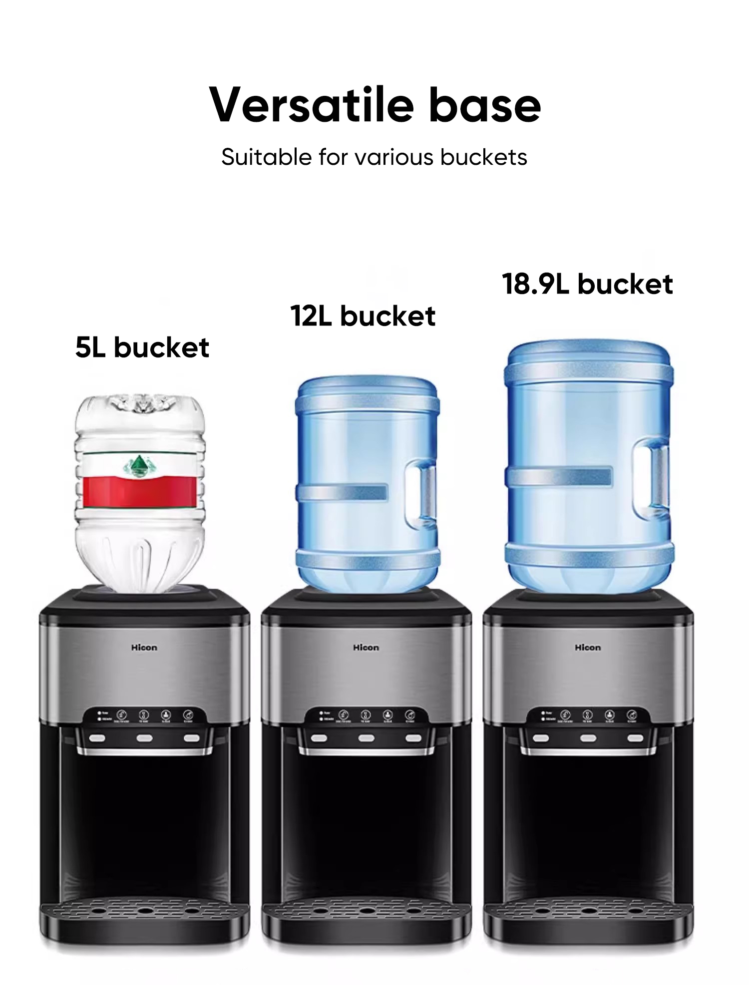 Hicon mesin pembuat ais 3 in 1 Water Dispenser 25YLR Hot / Cold Ice ...