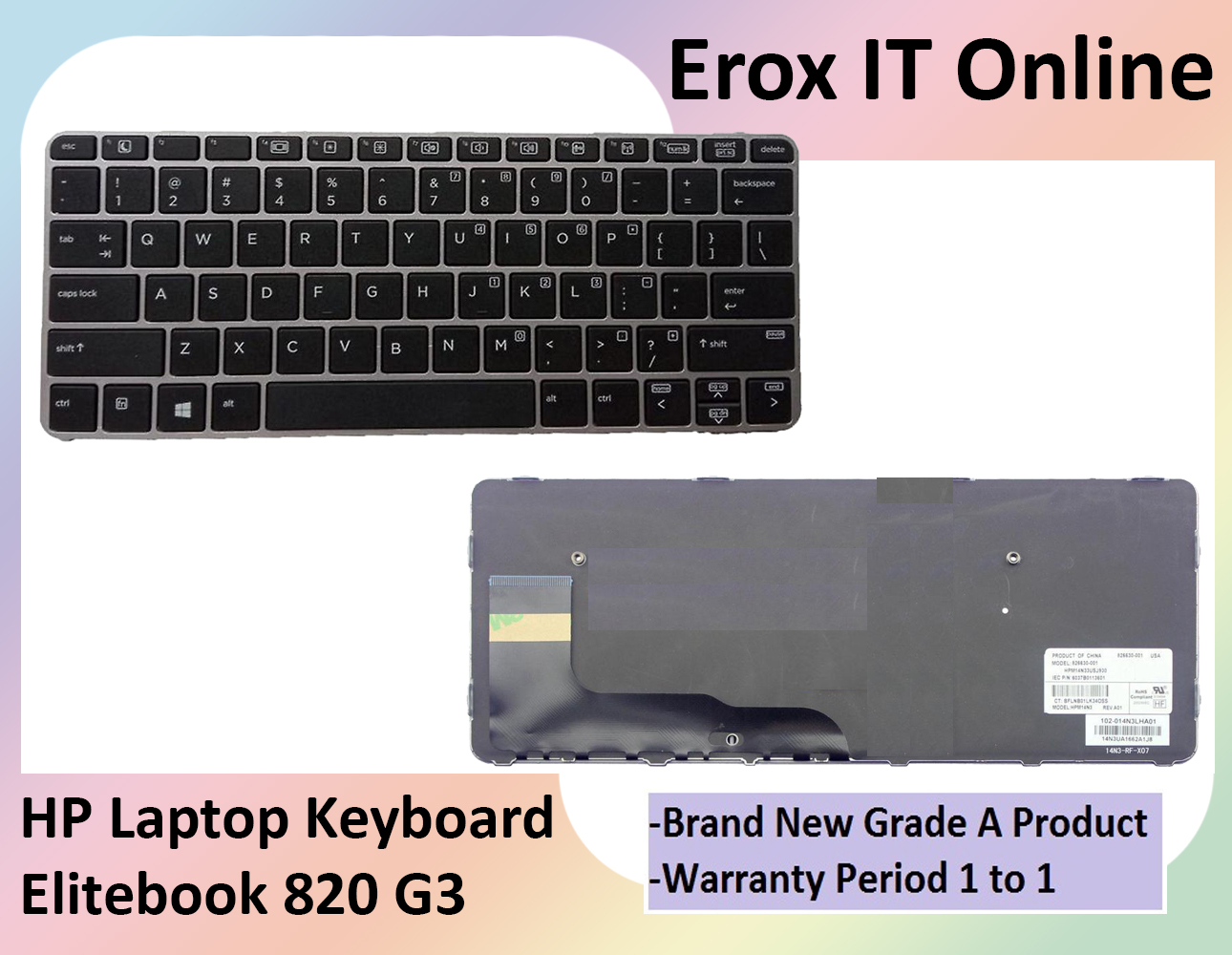 HP Elitebook 725 G3 G4 820 G3 G4 828 G3 6037B0113601 826630-001 826630 ...