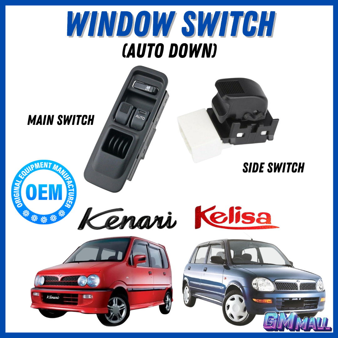PERODUA KENARI KELISA POWER WINDOW SWITCH BUTTON SPARE PART Suis Cermin ...