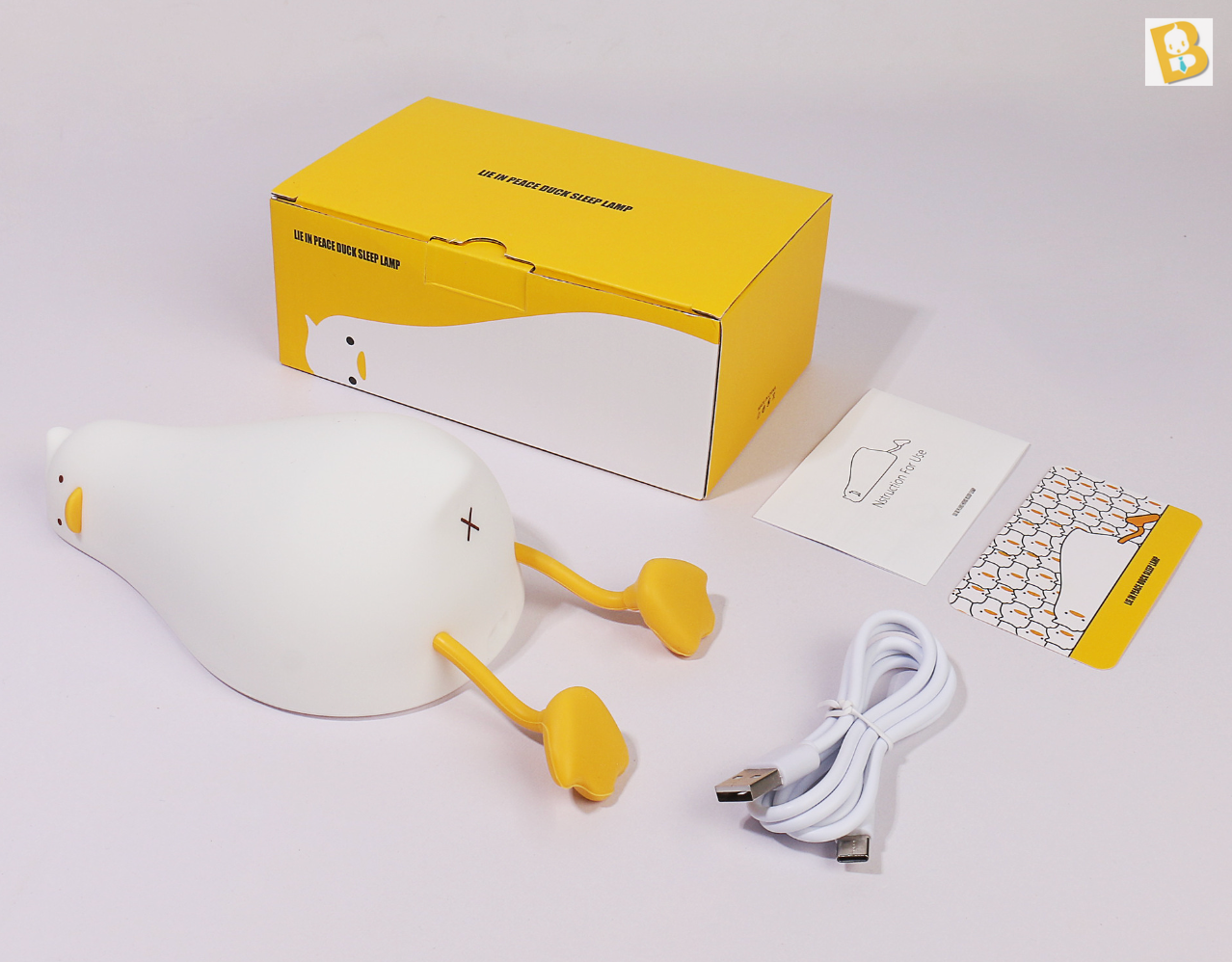 BabyBoss Night Light for Kids Milk Carton Duck Nursery Night Lamp USB ...