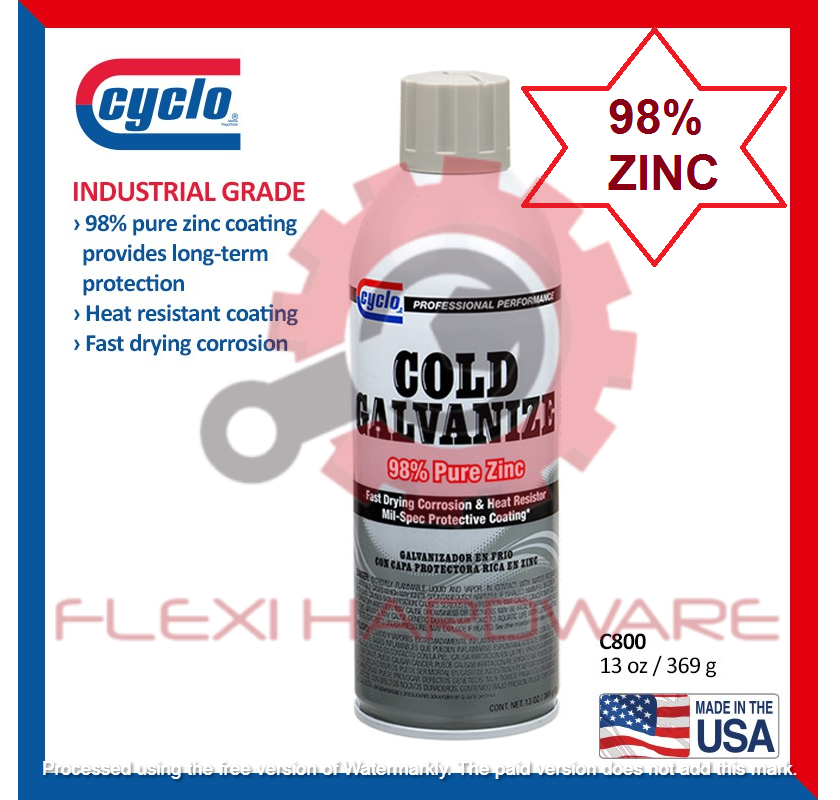 Cyclo Cold Galvanize Spray Instant 13oz - Fast Drying Corrosion & Heat ...