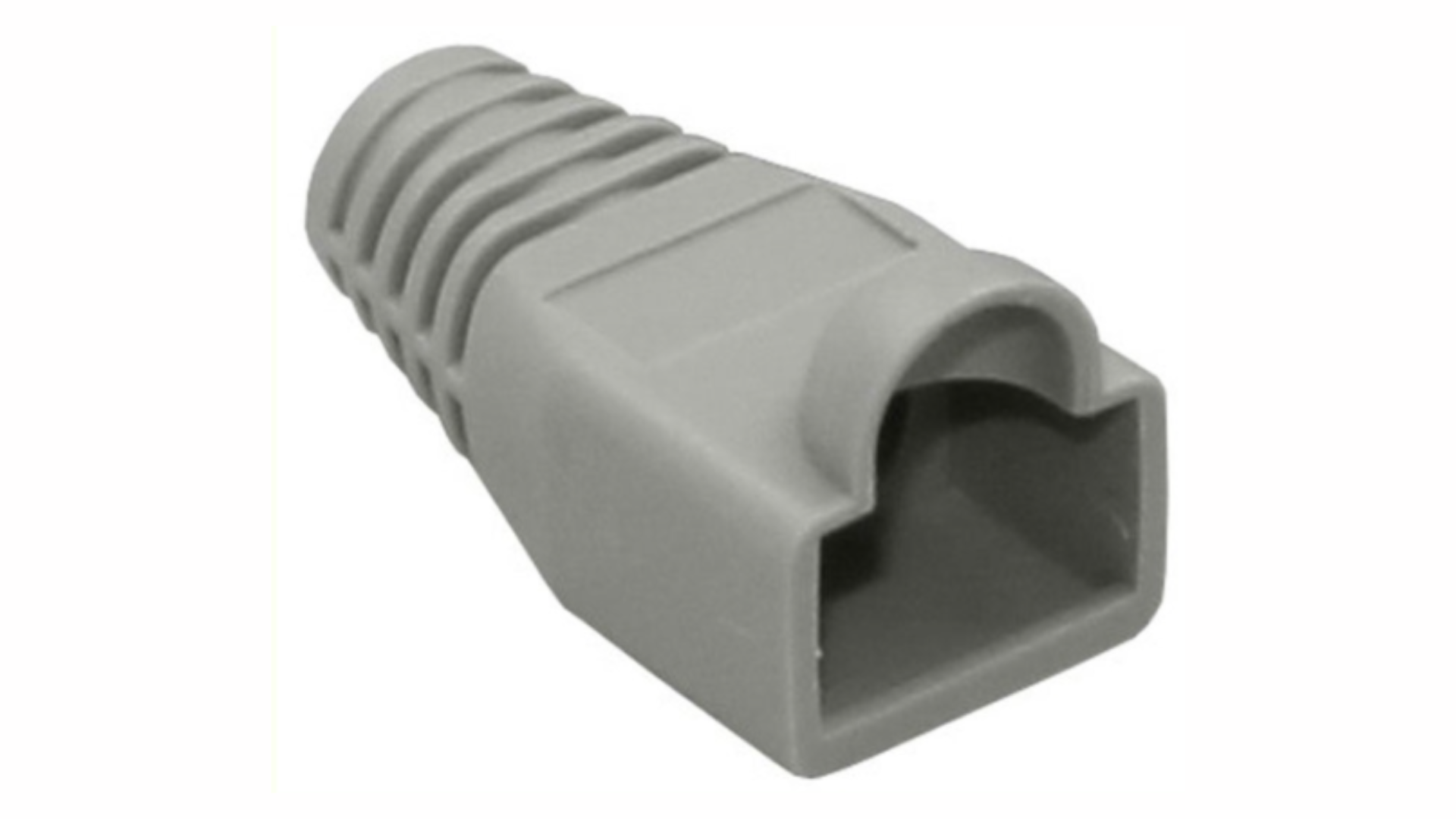 Grey Rubber Boots RJ45 LAN Network Internet Cat5e Cat6 Crystal Plug ...