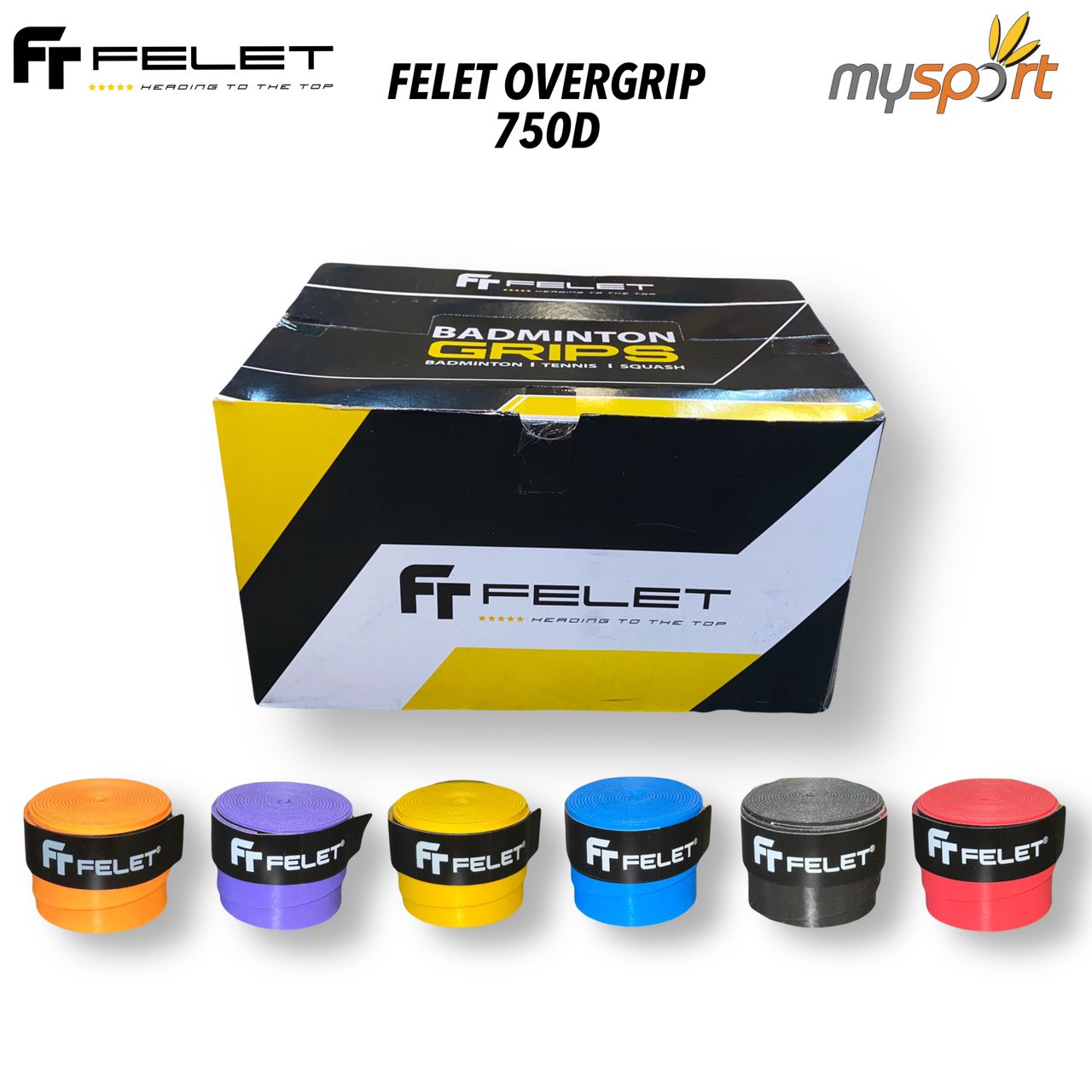 FELET Overgrip 750D Anti-Slip Badminton Grip 100% Original | Shopee ...