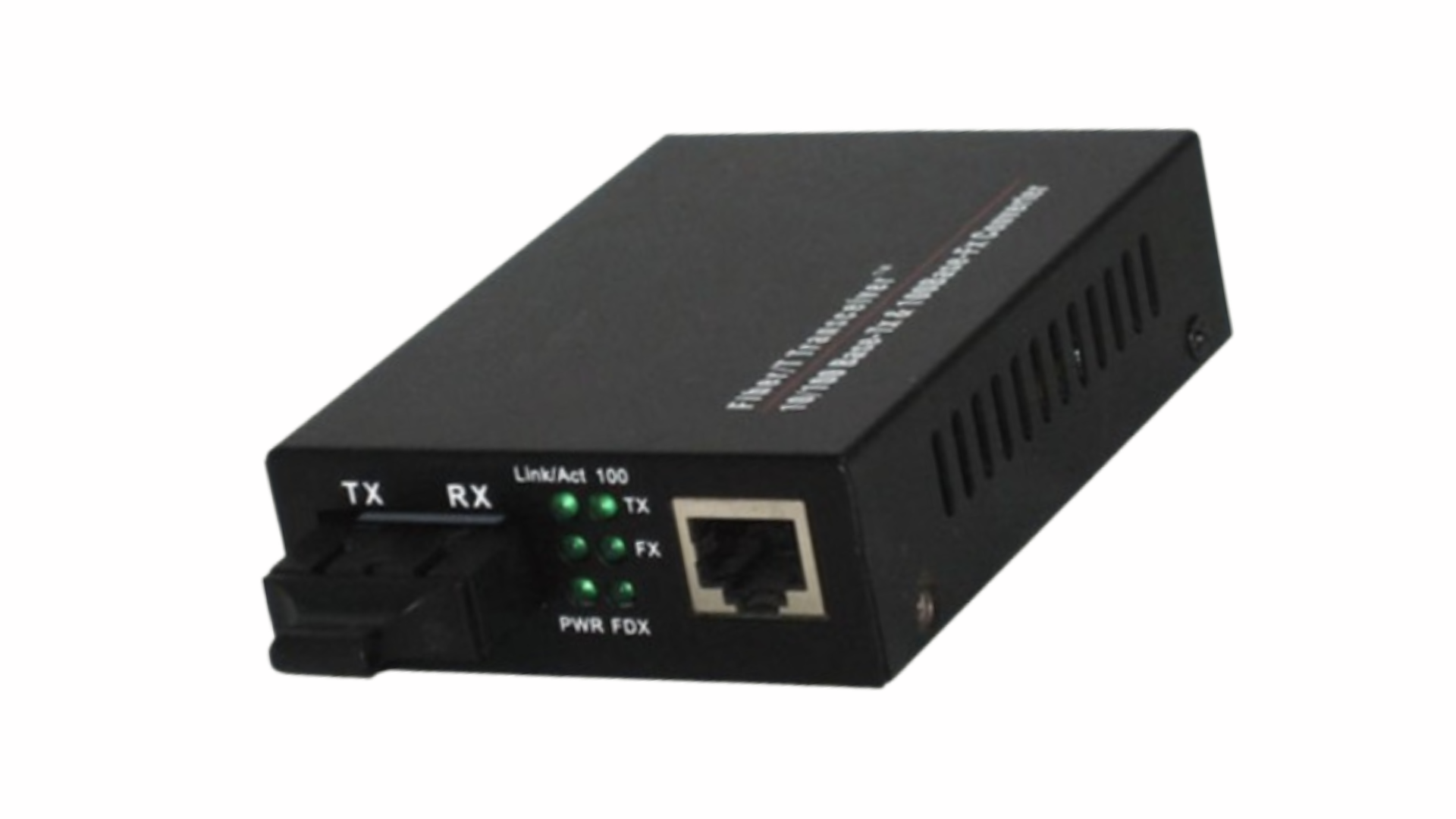 Media Converter Singlemode Fiber to RJ45 Cat6 Gigabit Ethernet TX RX ...