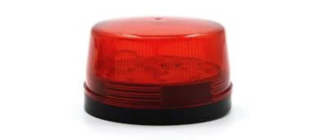 Wired Security Burglar Alarm Red Bright Flashing LED Strobe Light Alarm ...