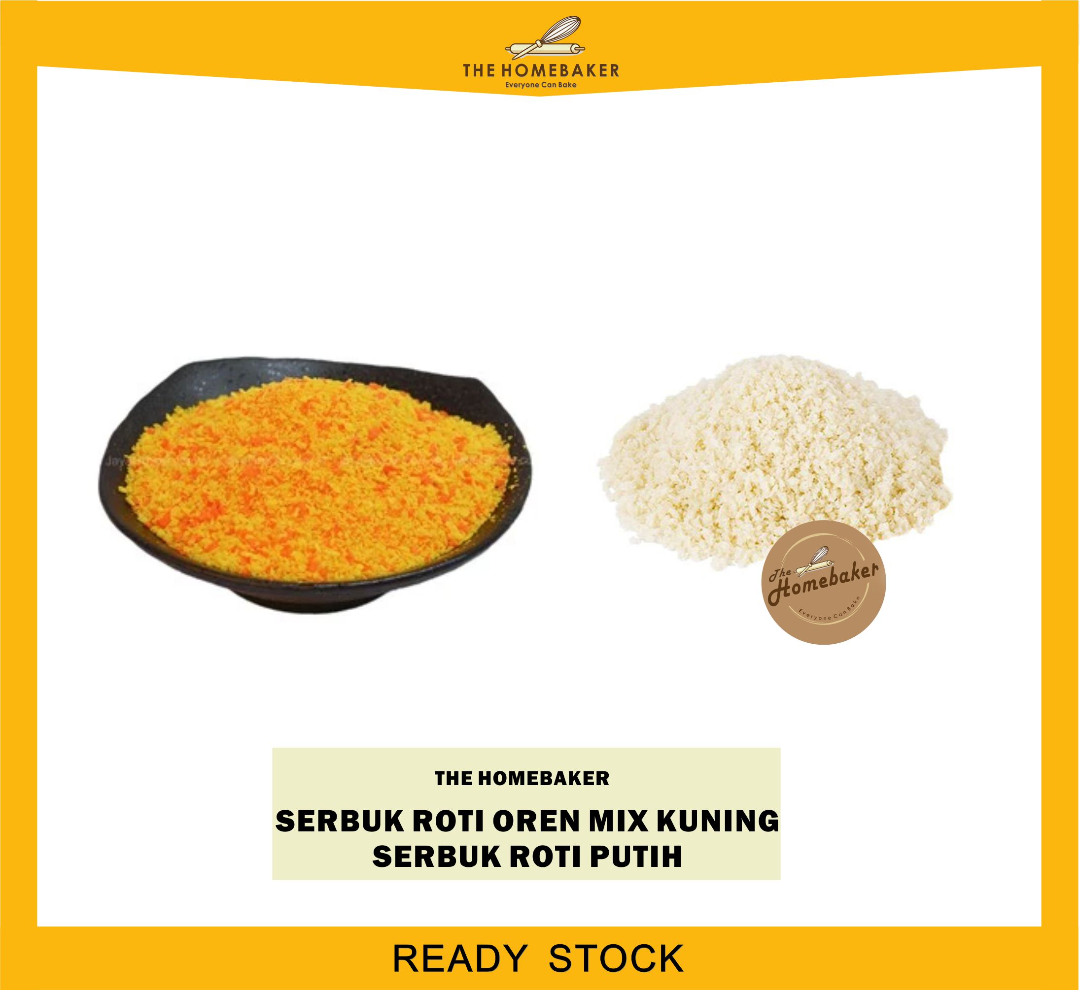 BREAD CRUMB ORANGE YELLOW & WHITE / SERBUK ROTI OREN KUNING & PUTIH 1KG ...
