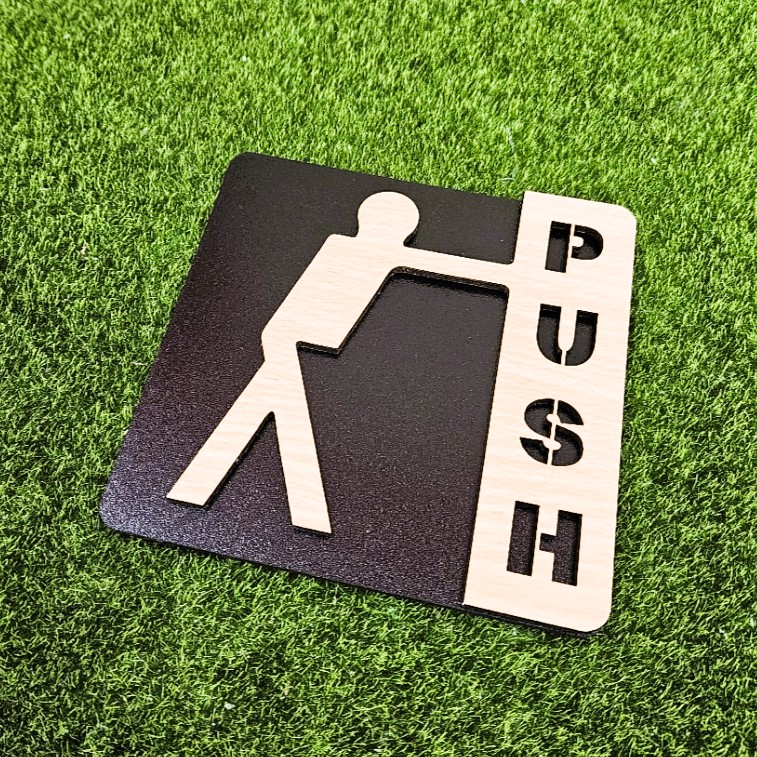 Push Pull Door Signage | 1 Pair Push Pull | Papan Tanda Tolak Tarik ...