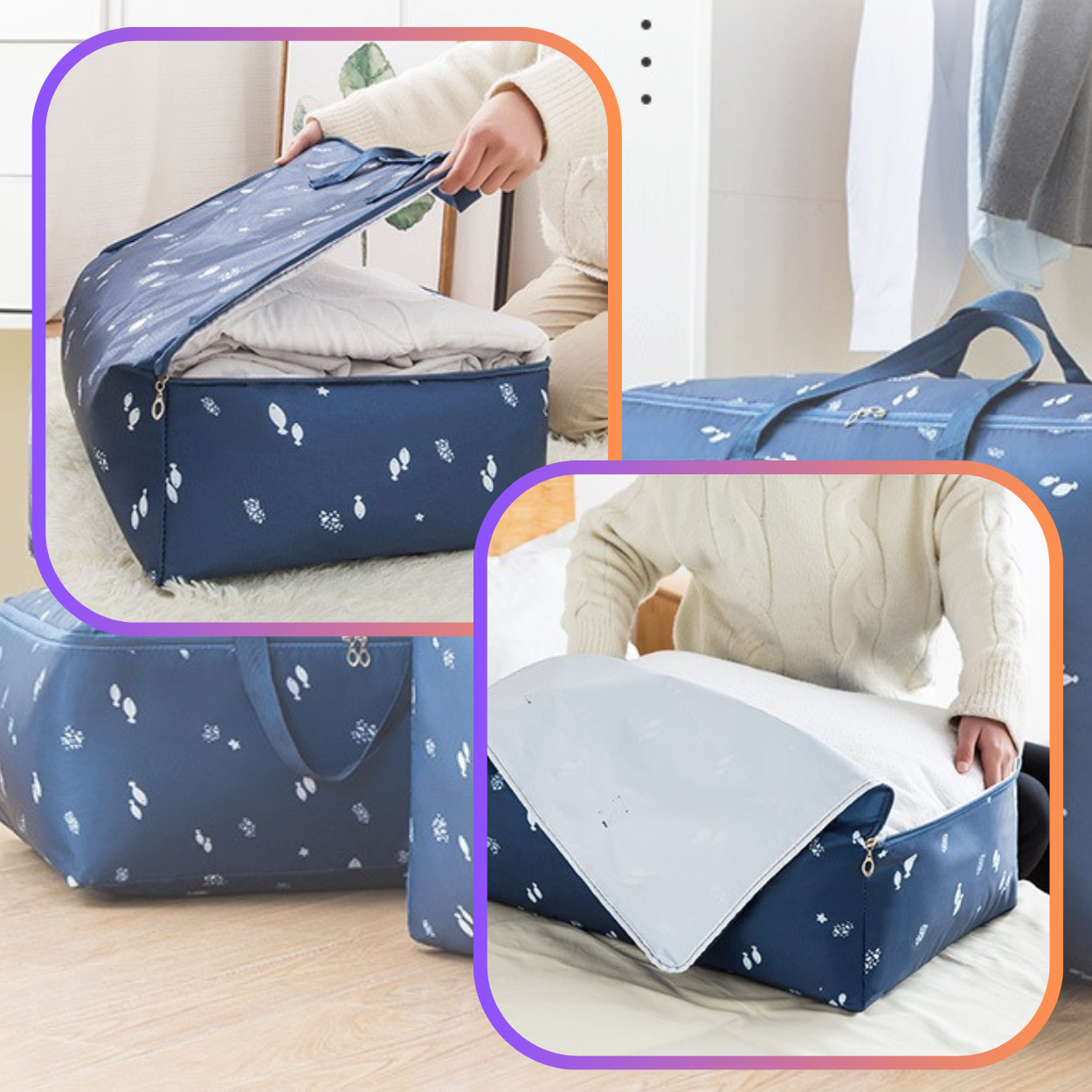 Beg Toto Berzip Comforter Bag Storage Beg Plastik Toto Beg Baju Besar ...