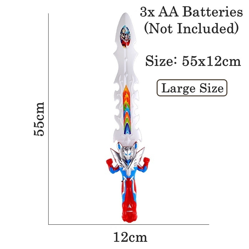 Ultraman Sword Flashing Light & Sound Ultraman Hero Sword Toy Mainan ...