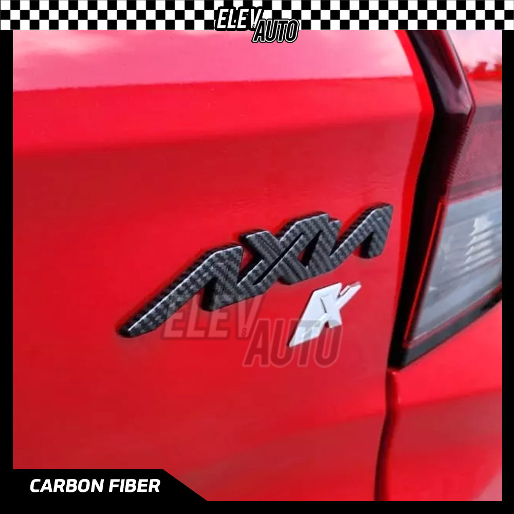 Perodua Axia 2023 2024 CARBON BLACK Word Emblem AXIA AV SE K Rear Word ...