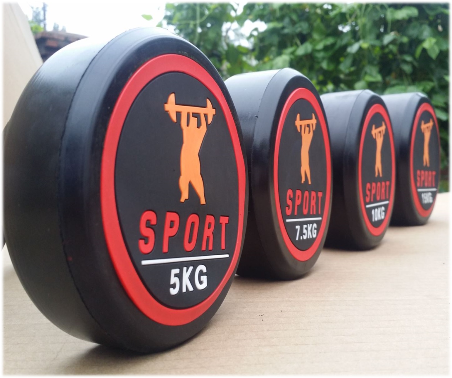 ADSports 2.5KG/5KG/7.5KG/10KG/12.5KG/15KG/17.5KG/20KG/22.5KG/25KG Round Head Dumbbell Rubber ...