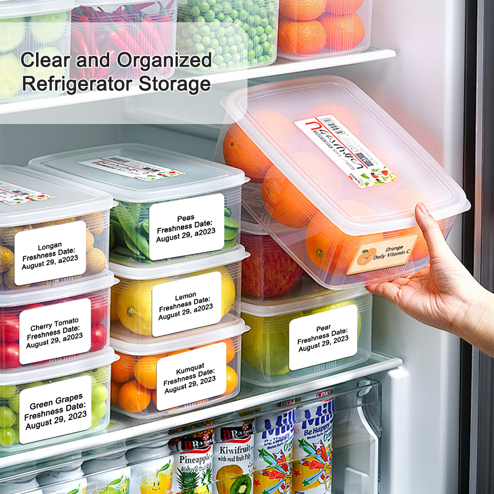 NIMBOT B21/B1/B3S Household food refrigerator label stickers waterproof ...