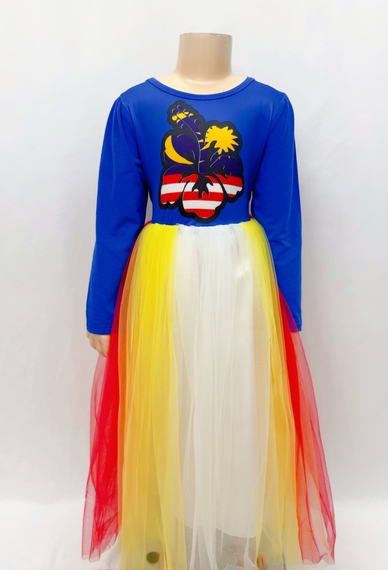[Ready Stock ]🇲🇾2024 Bendera Baju Merdeka Kids’s Costume Jubah Dress ...