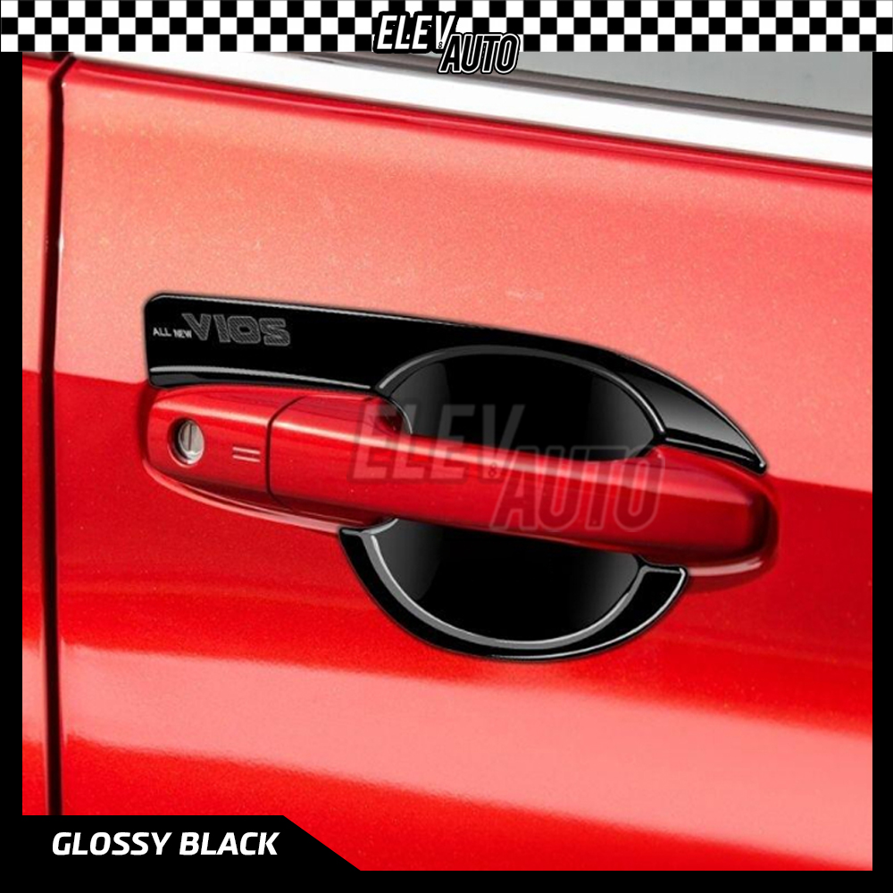 Toyota Vios 2023 2024 CARBON CHROME BLACK Door Handle Bowl Cover Trim ...