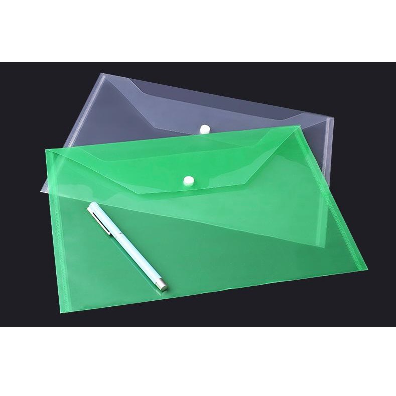 3 pcs fail butang fail plastik a4 fail file pocket plastic pocket file ...