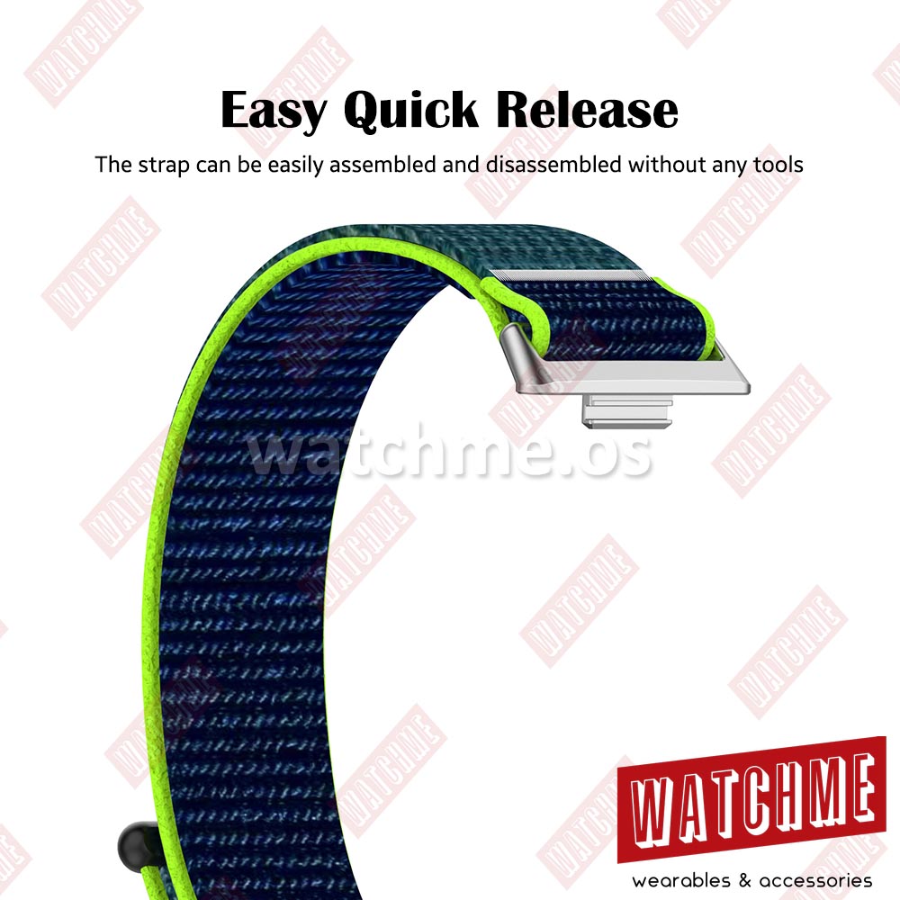 Huawei Watch Fit 3, Fit 4 Pro Strap, Nylon Velcro Style, Hook and Loop ...