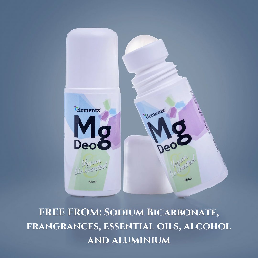 ELEMENTZ MG DEO Magnesium Deo 60ml (ALUMINUM FREE) Natural Magnesium ...