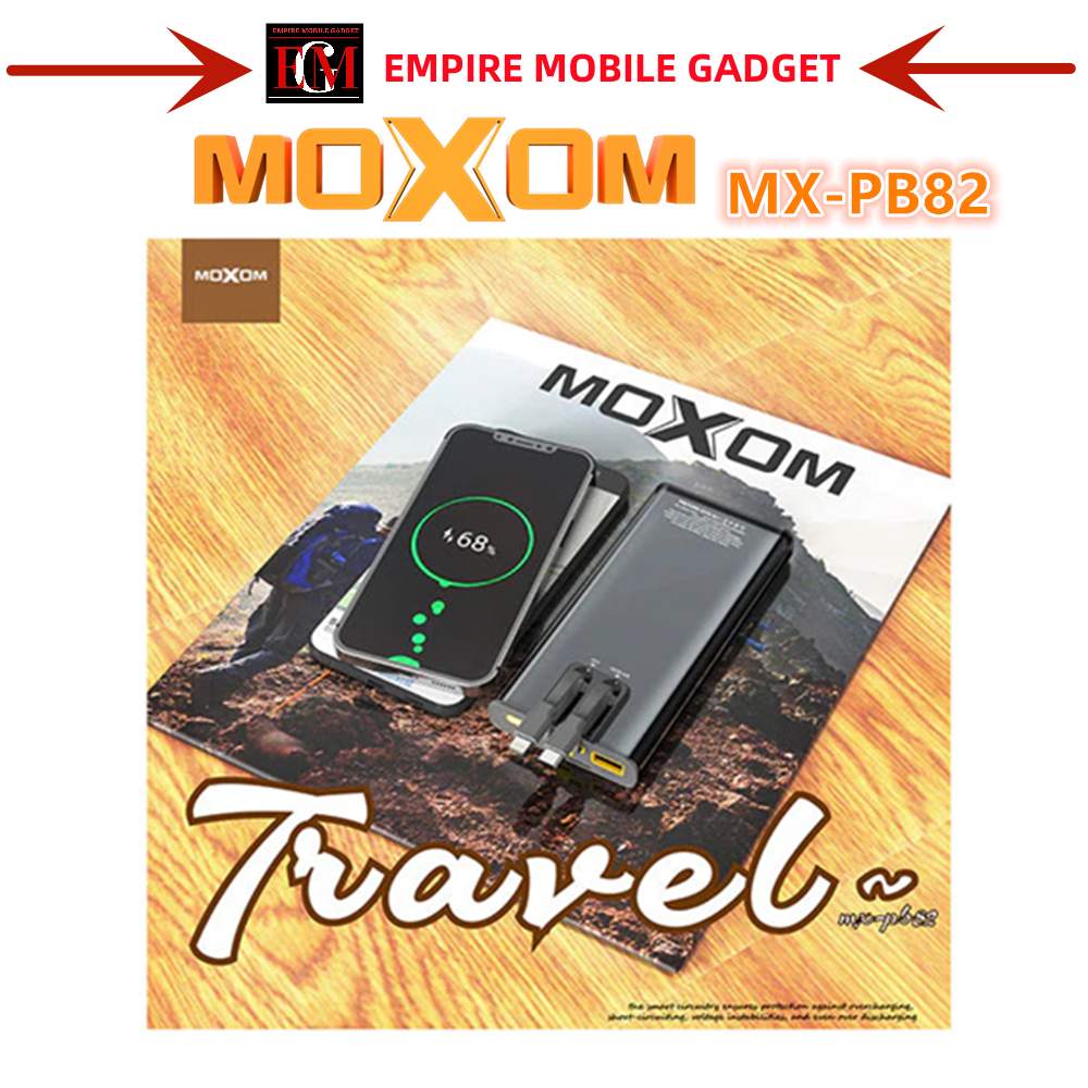 Moxom MX-PB82 10000mAh PD 20W SCP 22.5W Powerbank With LCD Transparent ...
