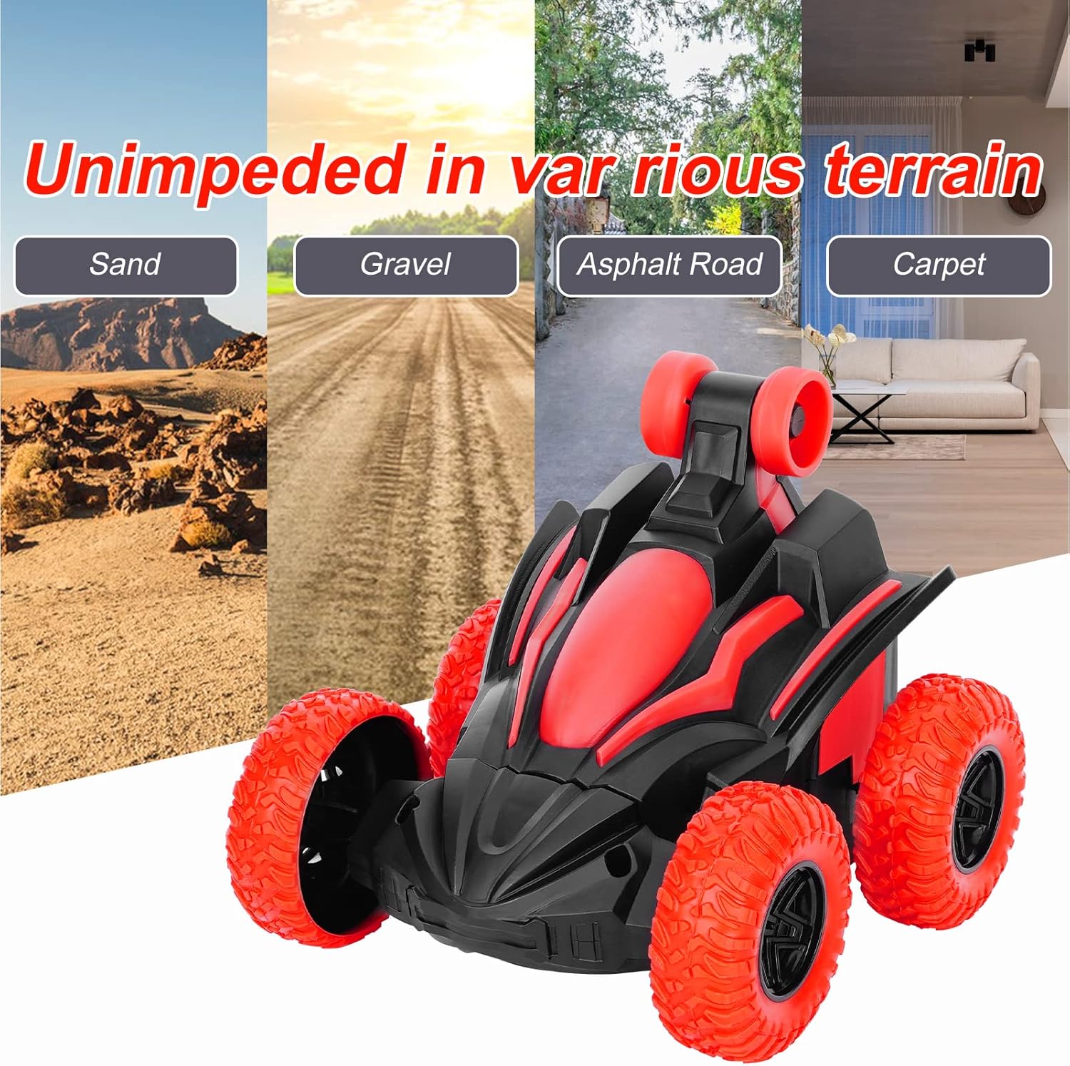 GOOGOO BIRD 360° Rotation Remote Control Drift Rolling Car Stunt Car ...