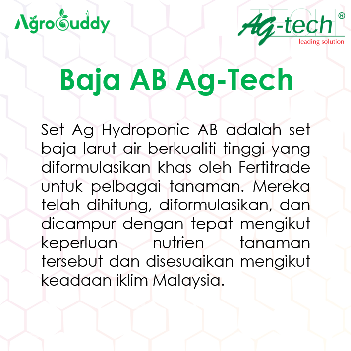 [25KG A & 25KG B] AgroBuddy x Ag-Tech Premium Baja Fertigasi Set AB ...