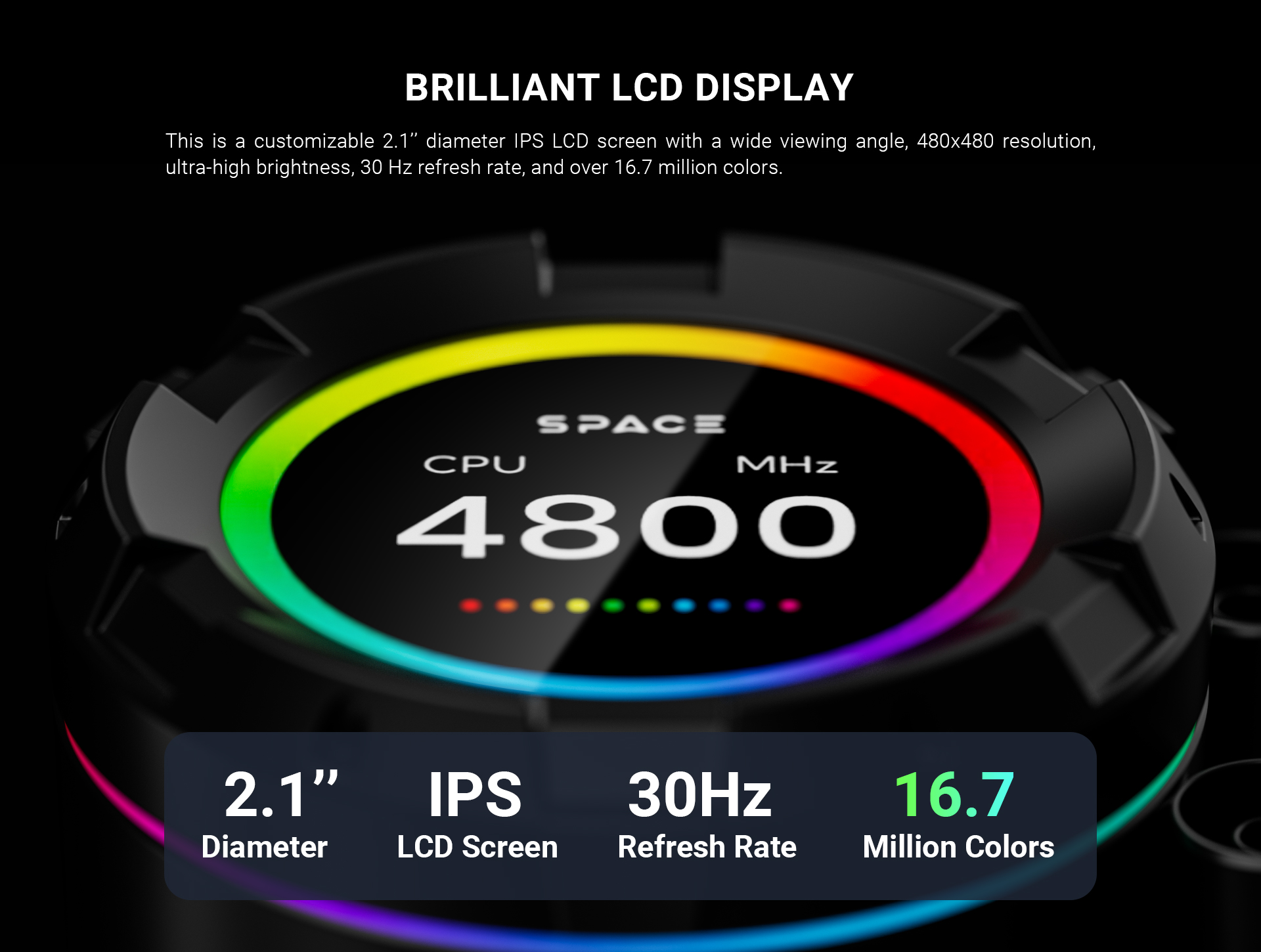 ID-COOLING SPACE SL360 PRO SE LCD AIO CPU Liquid Cooler # ID-CPU-SL360 ...