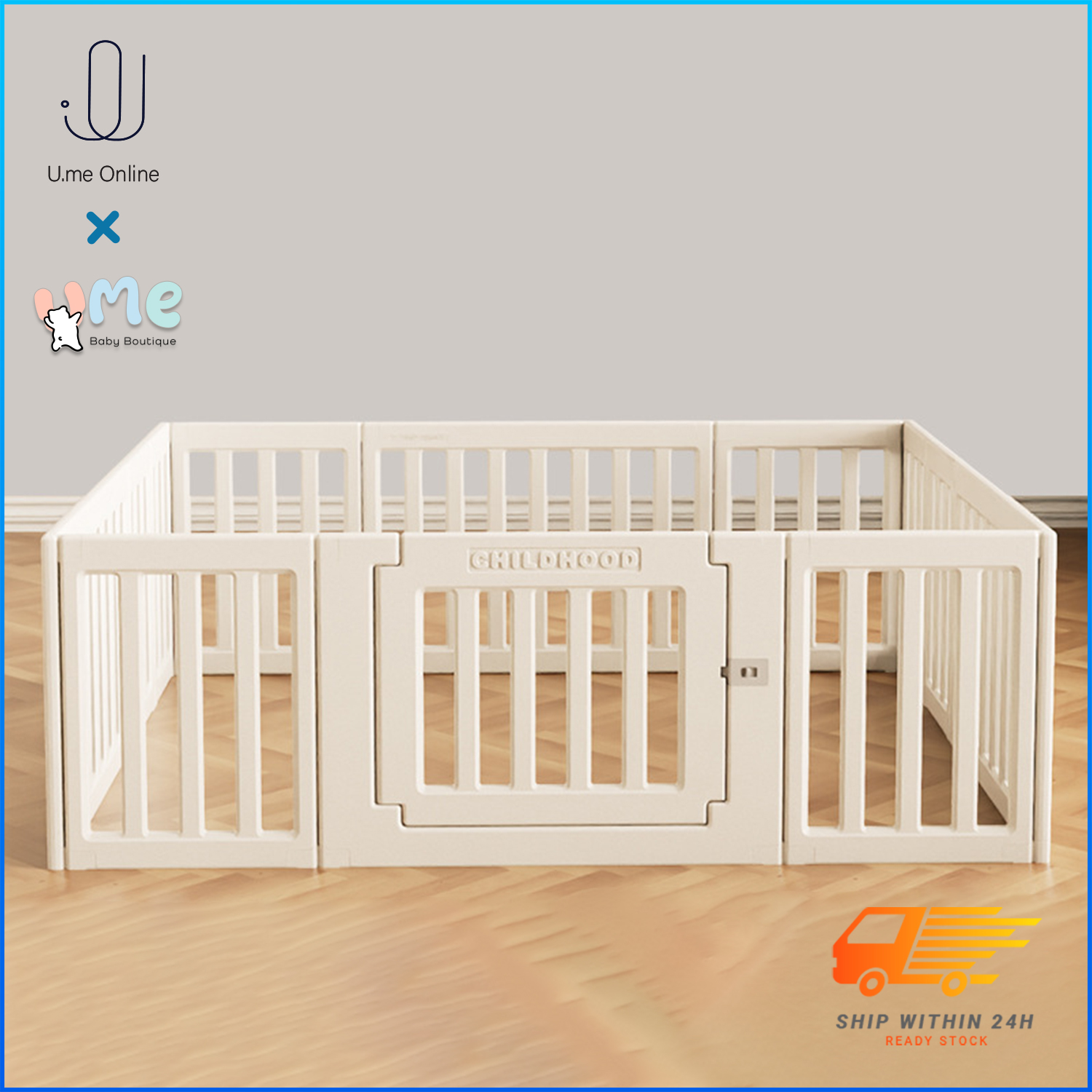 Ume Baby Children's Fence Safe Simple Minimalist Design Pagar Kanak ...