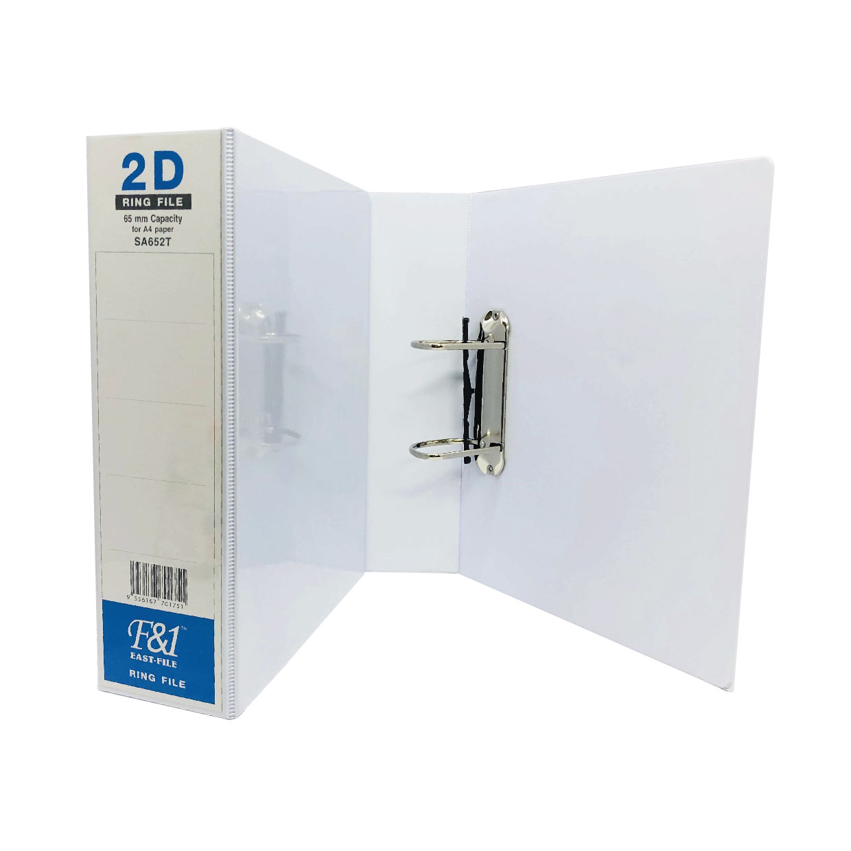 East File F1 PVC 2D Ring File 65mm A4 - White | Shopee Malaysia