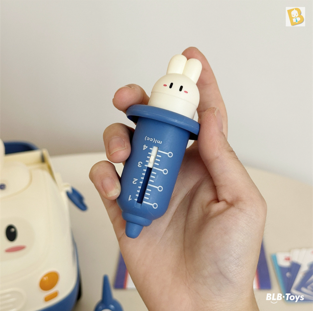 BabyBoss Cute Rabbit Ambulance Toy Doctor Kit Medical Play Set Ambulans ...