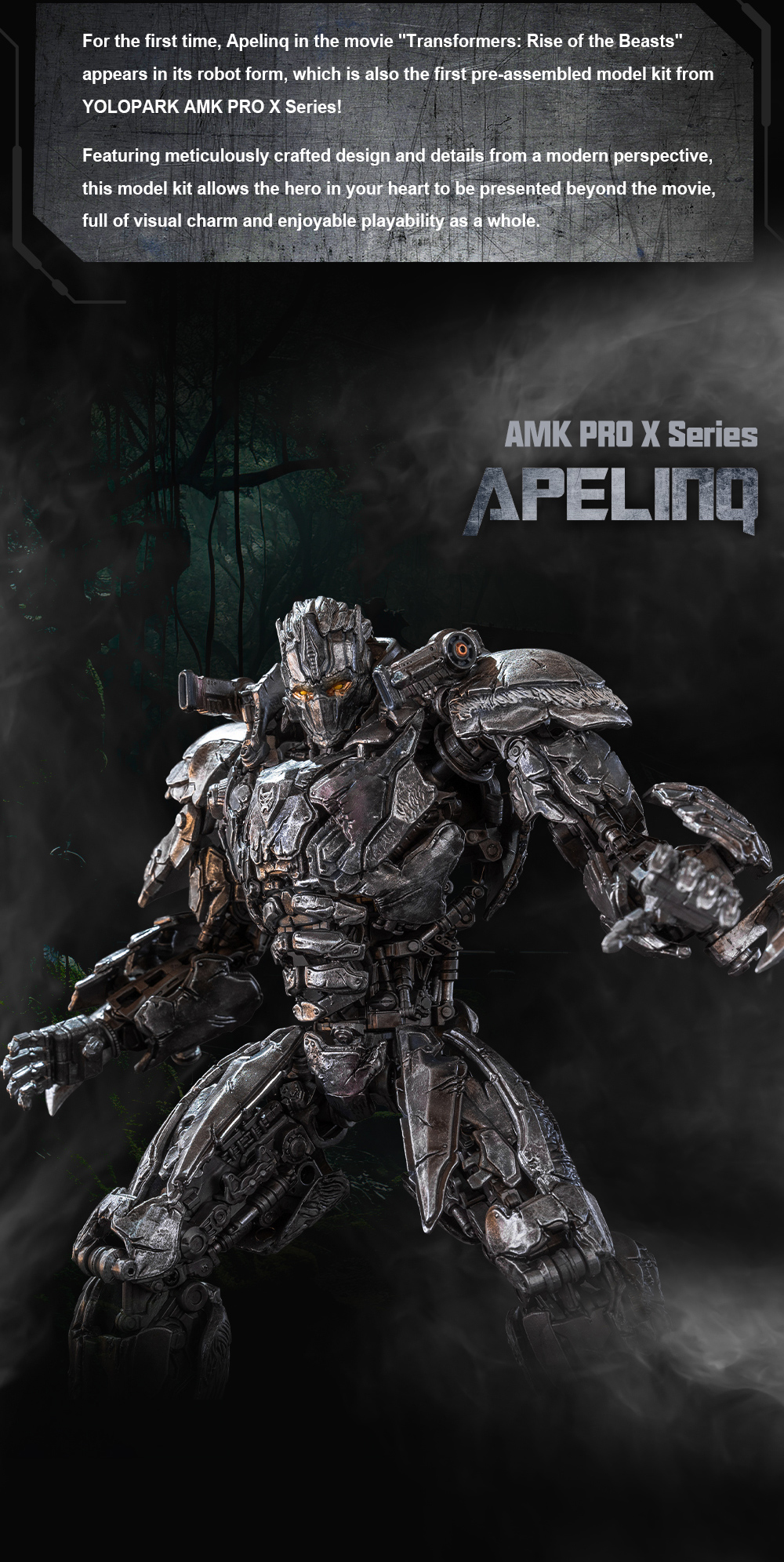 Yolopark Transformers Movie 7 Rise of The Beasts - 22cm Apelinq AMK PRO ...