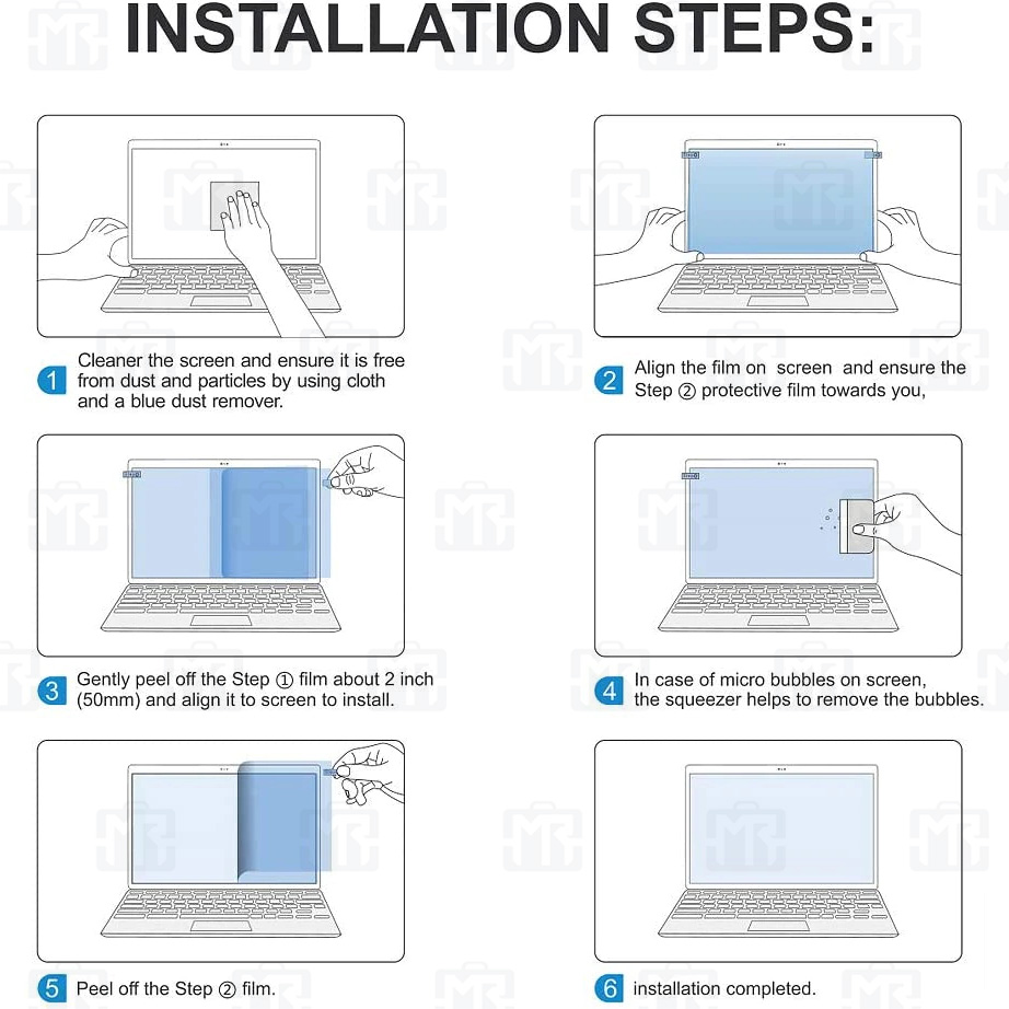 MR Laptop Screen Protector Film HD Blu-ray Anti-glare Anti-scratch Film ...