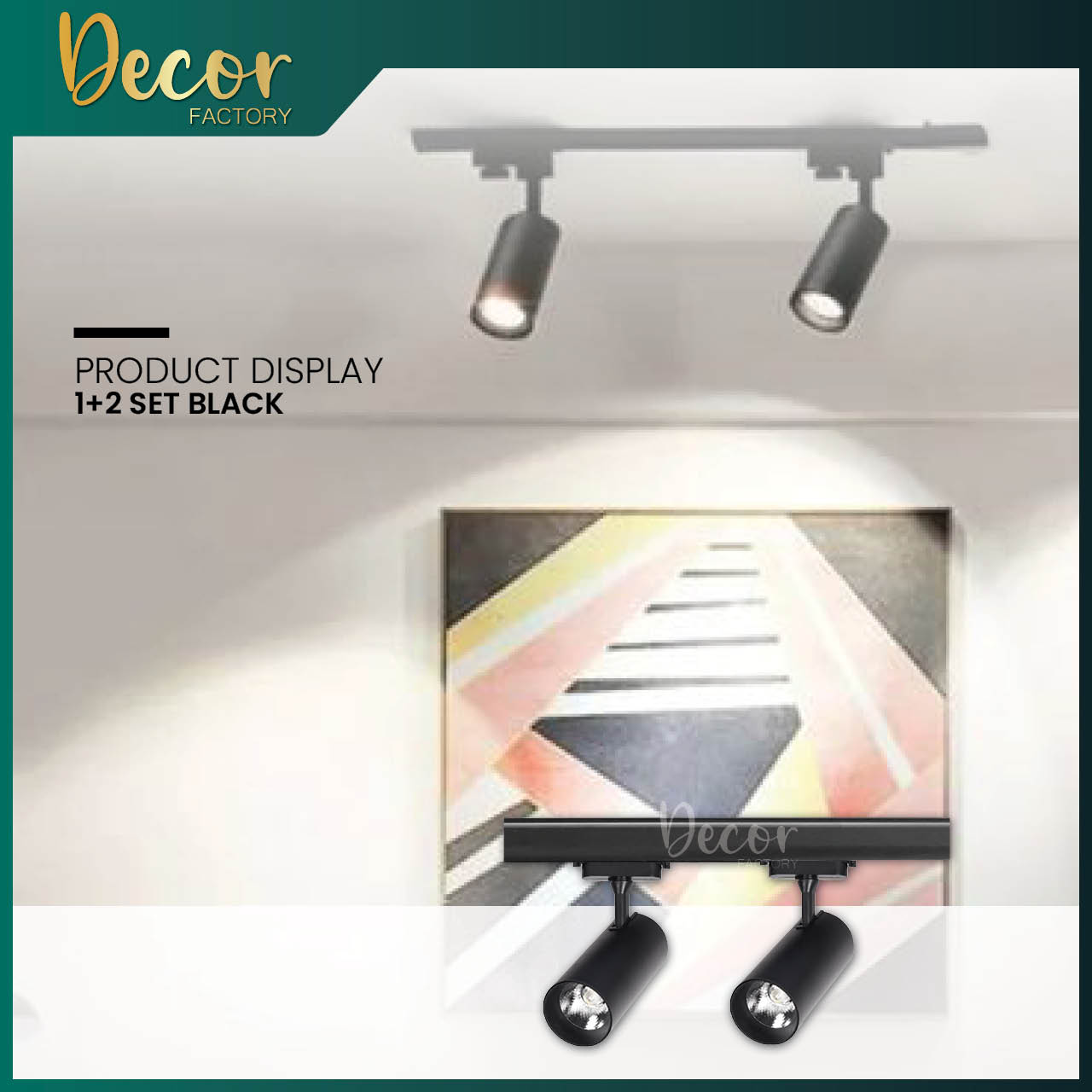 [SET] LED Track Light 7W/12W/20W/35W LED Spotlight Ceiling Track Spot ...